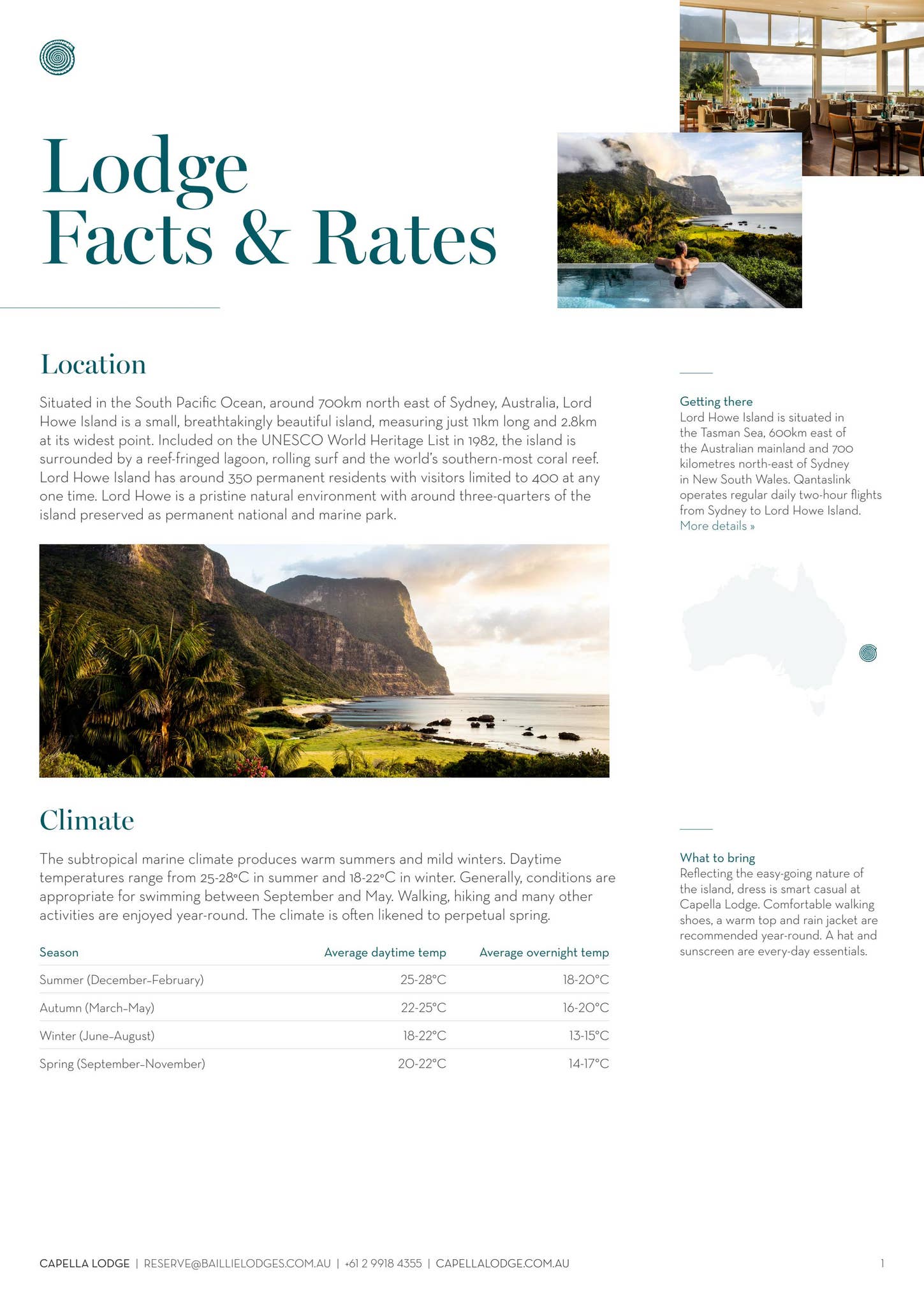 Capella Lodge | Facts & Rates 2023-2024 by Baillie Lodges - Issuu