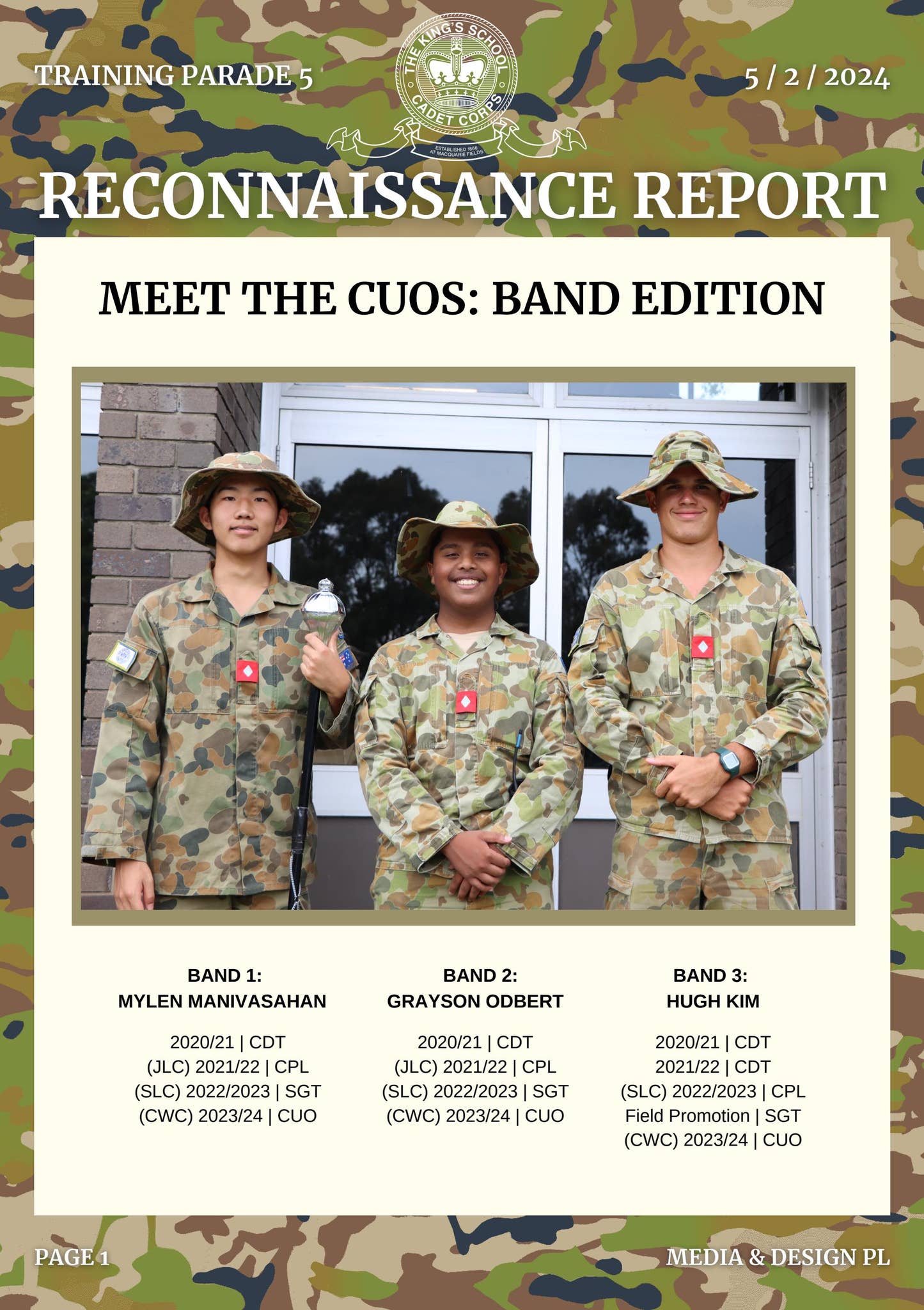 Training Parade 5 - Reconnaissance Report | Monday 5 February 2024 by ...