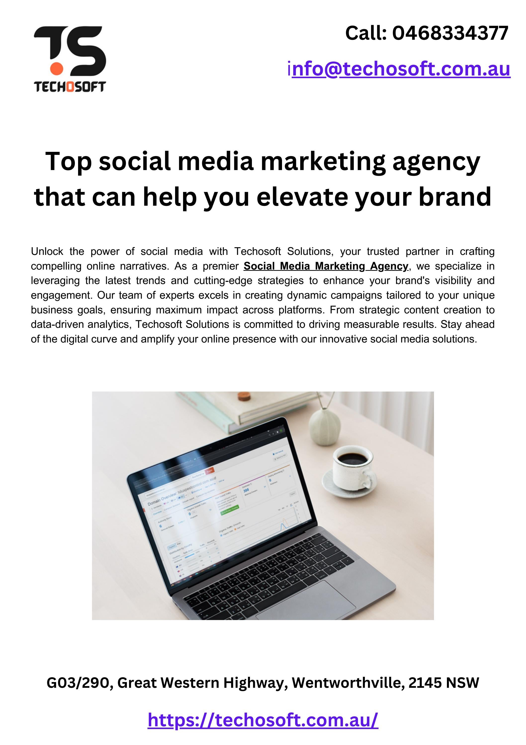 Top social media marketing agency that can help you elevate your brand by techosoft - Issuu