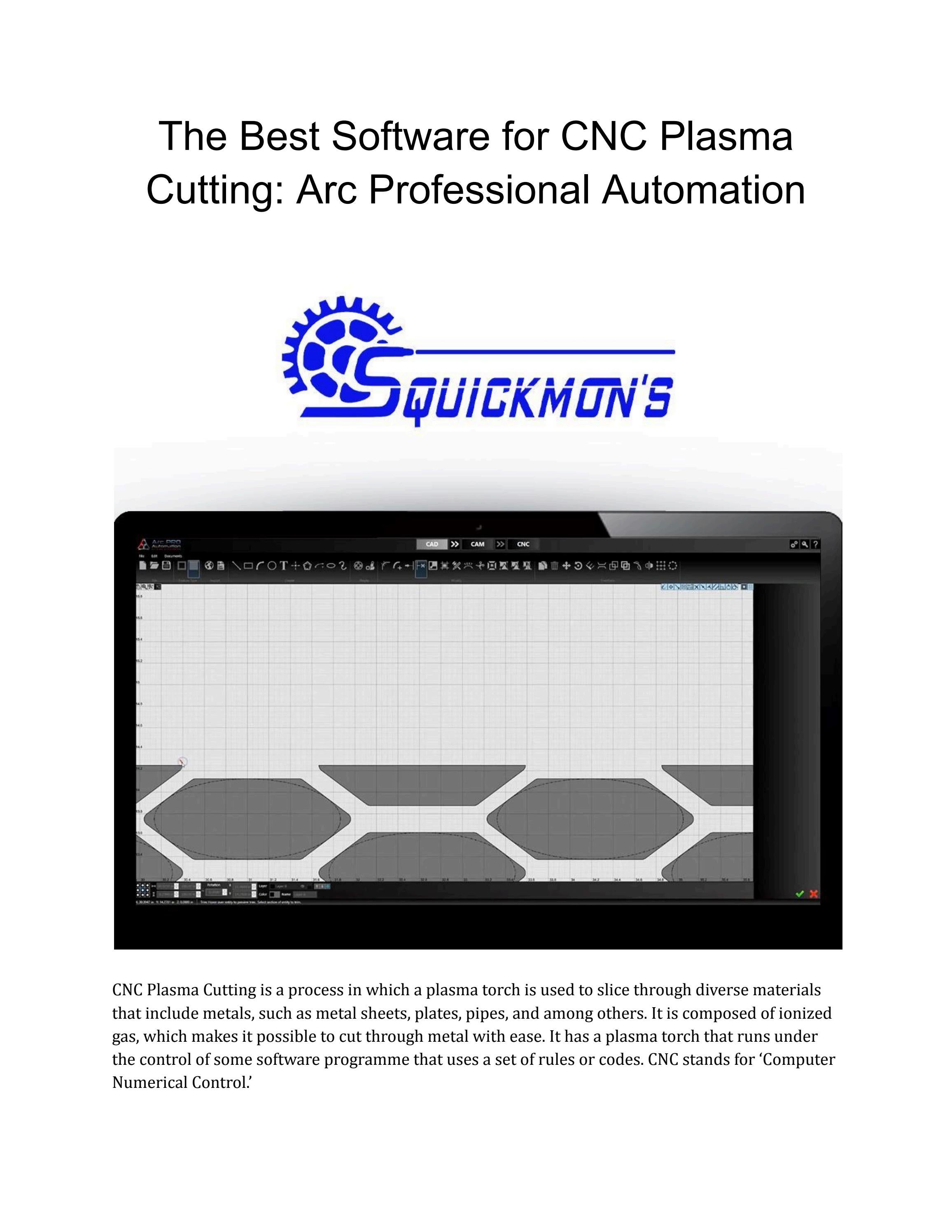 Best CNC Plasma Cutting Software - Arc Professional Automation by ...