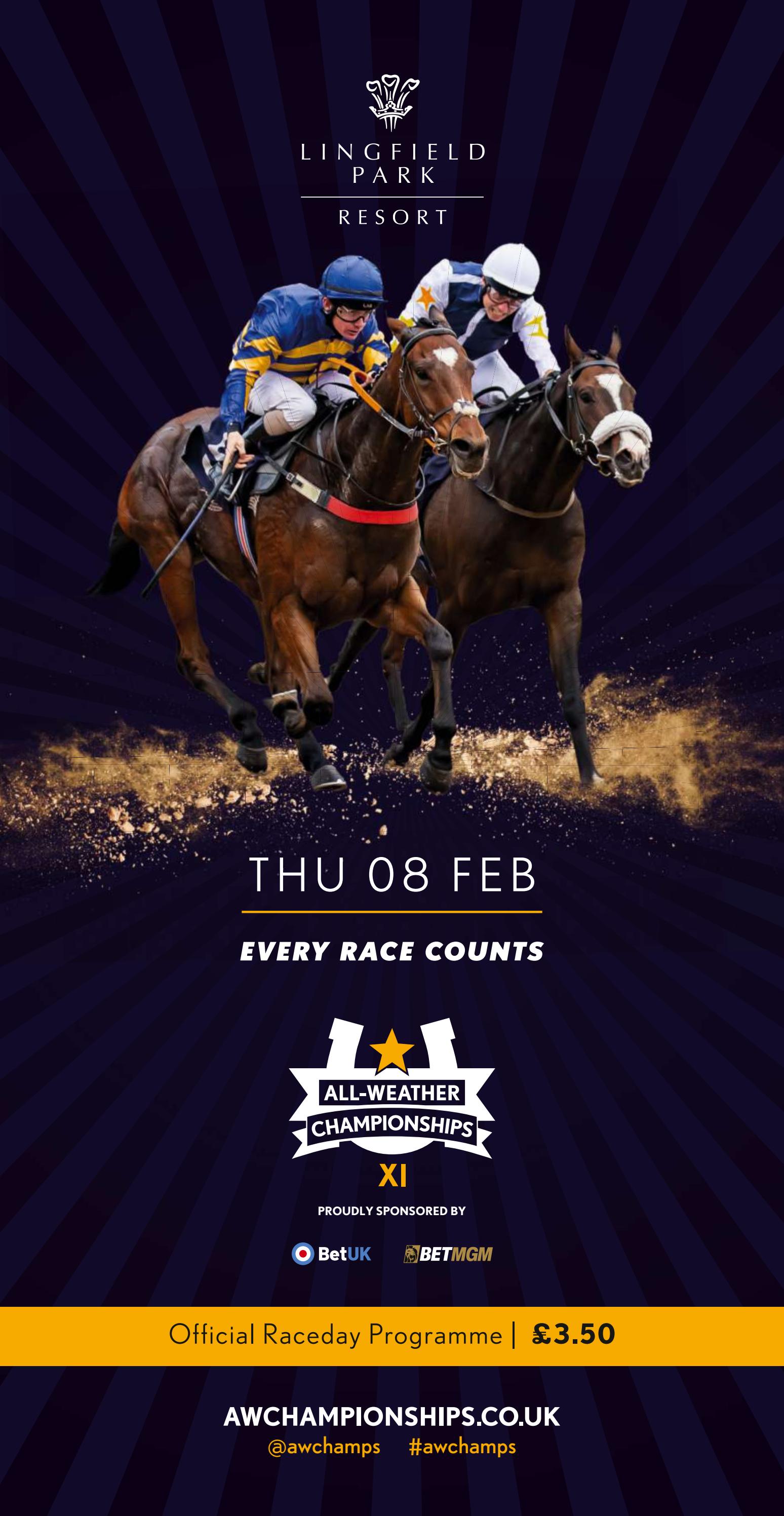 Lingfield Park Racecard - Thursday 8th February by Arena Racing Company ...
