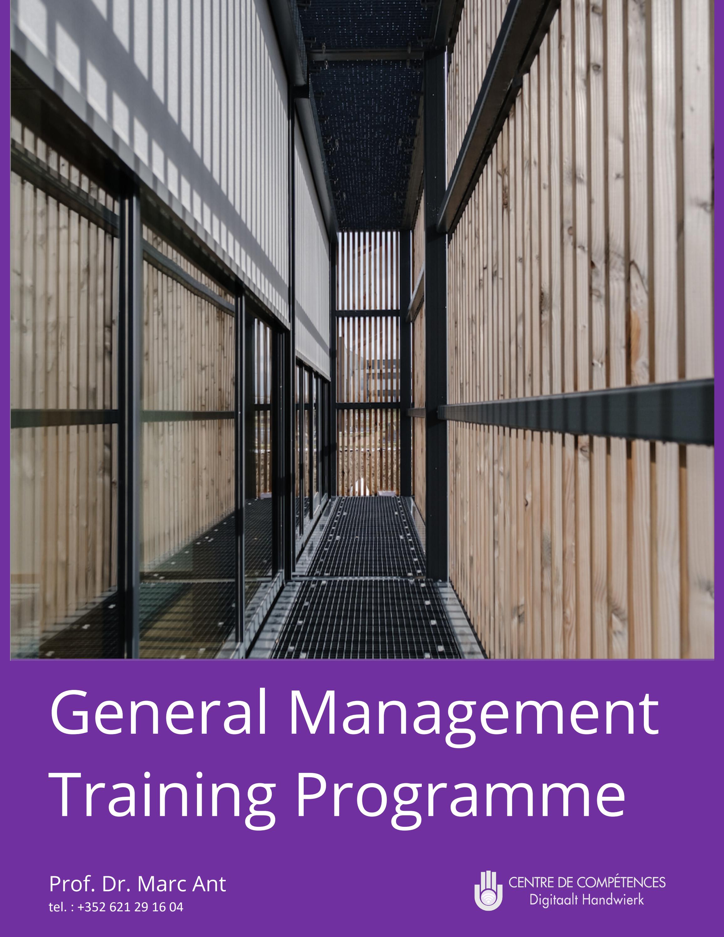 General Management Training Programme by Marc Ant - Issuu