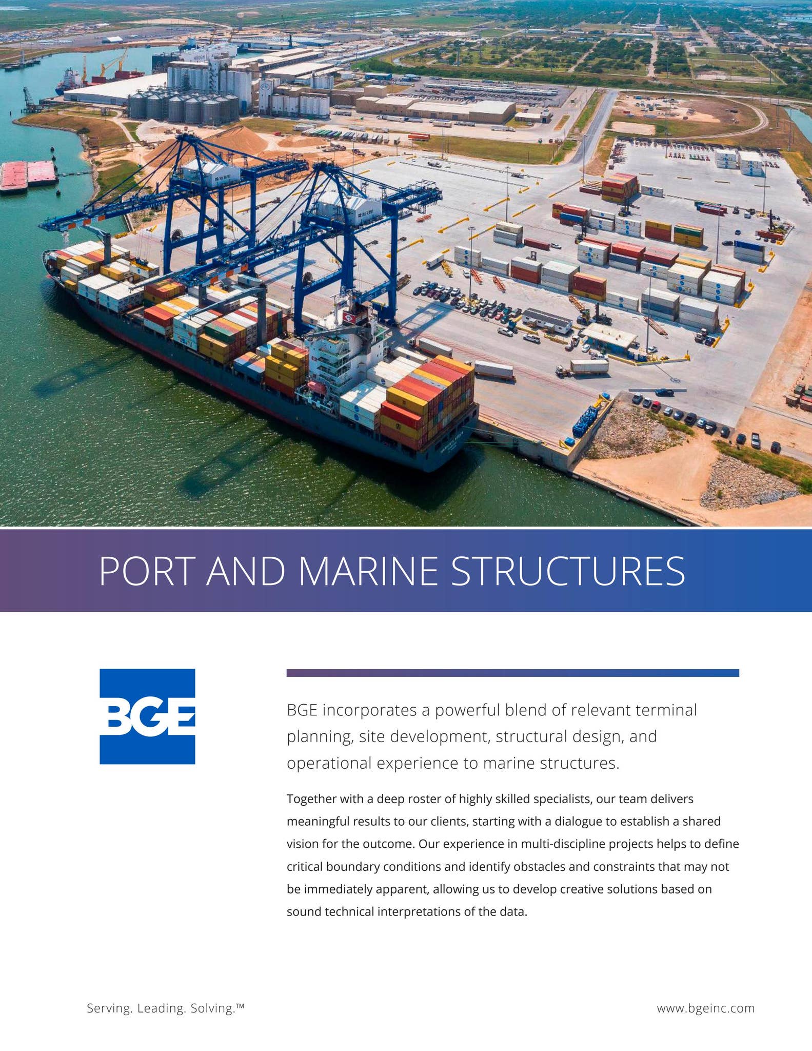Port and Marine Structures by BGE, Inc. - Issuu