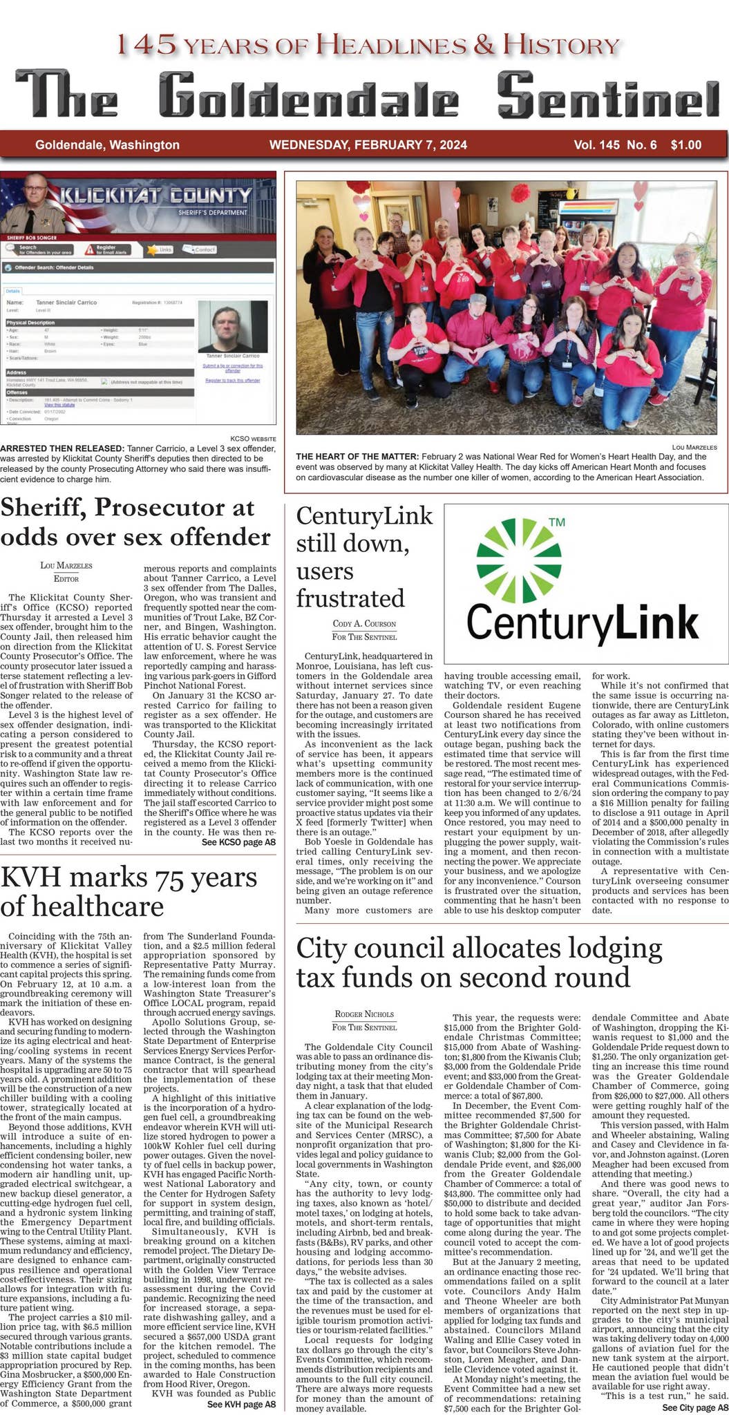 Goldendale Sentinel February 7, 2024 by Goldendale Sentinel - Issuu