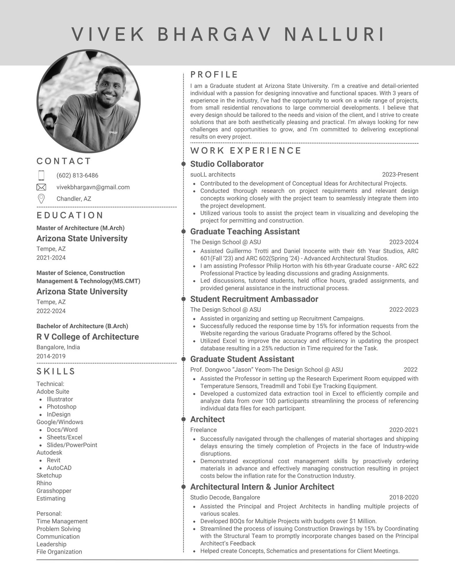 Resume - Vivek Nalluri by Vivek Nalluri - Issuu