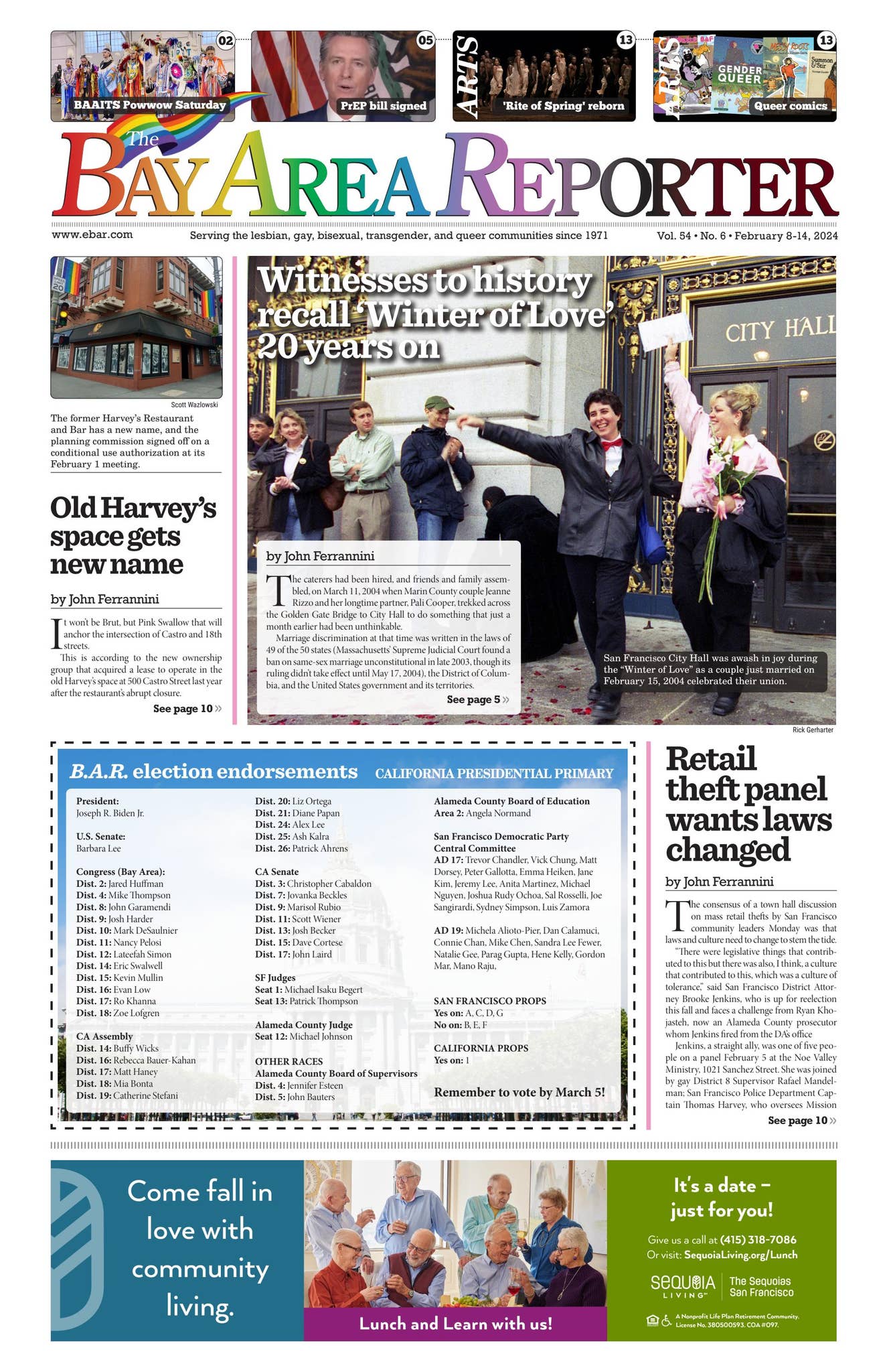 February 8, 2024 edition of the Bay Area Reporter by Bay Area Reporter ...