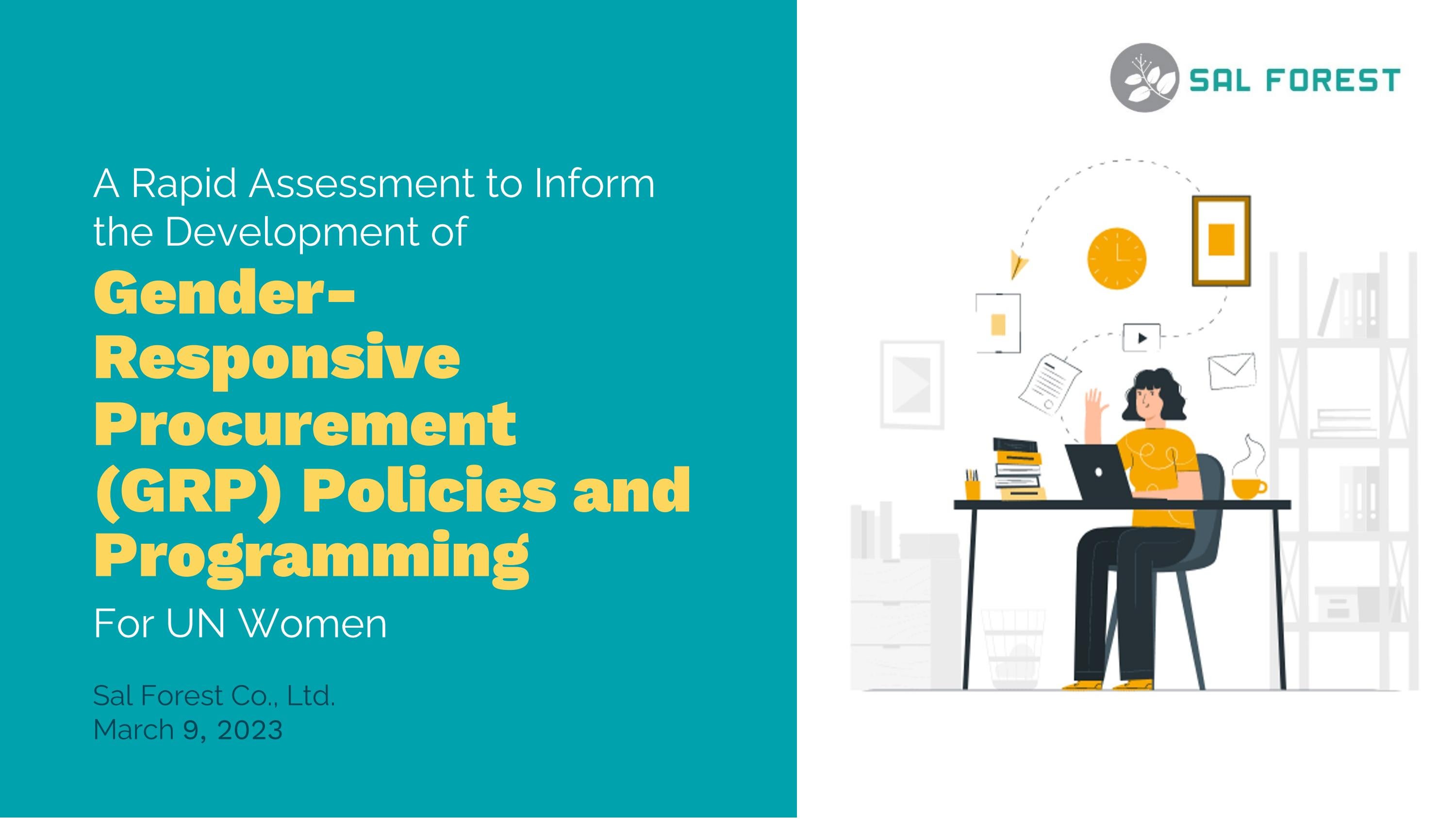 Presentation: rapid assessment to inform Gender-Responsive Procurement ...