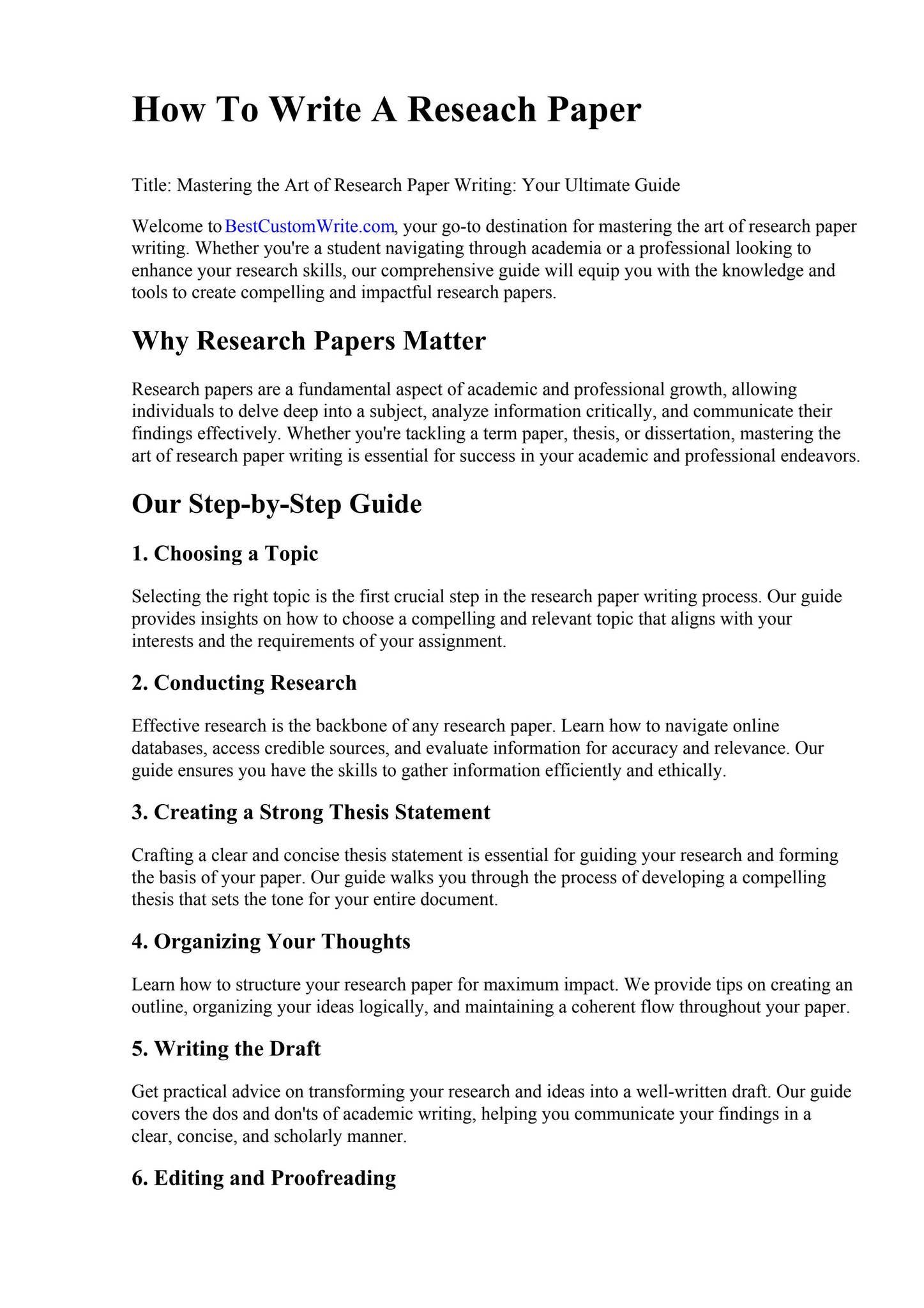 How To Write A Reseach Paper by How To Write Essay Writing - Issuu