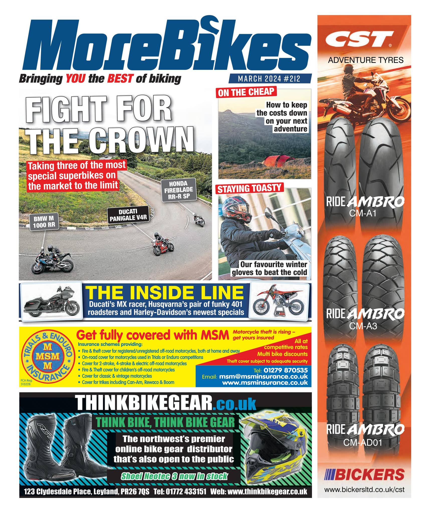 MoreBikes Monthly Motorcycle Newspaper March issue **FREE** by Mortons ...