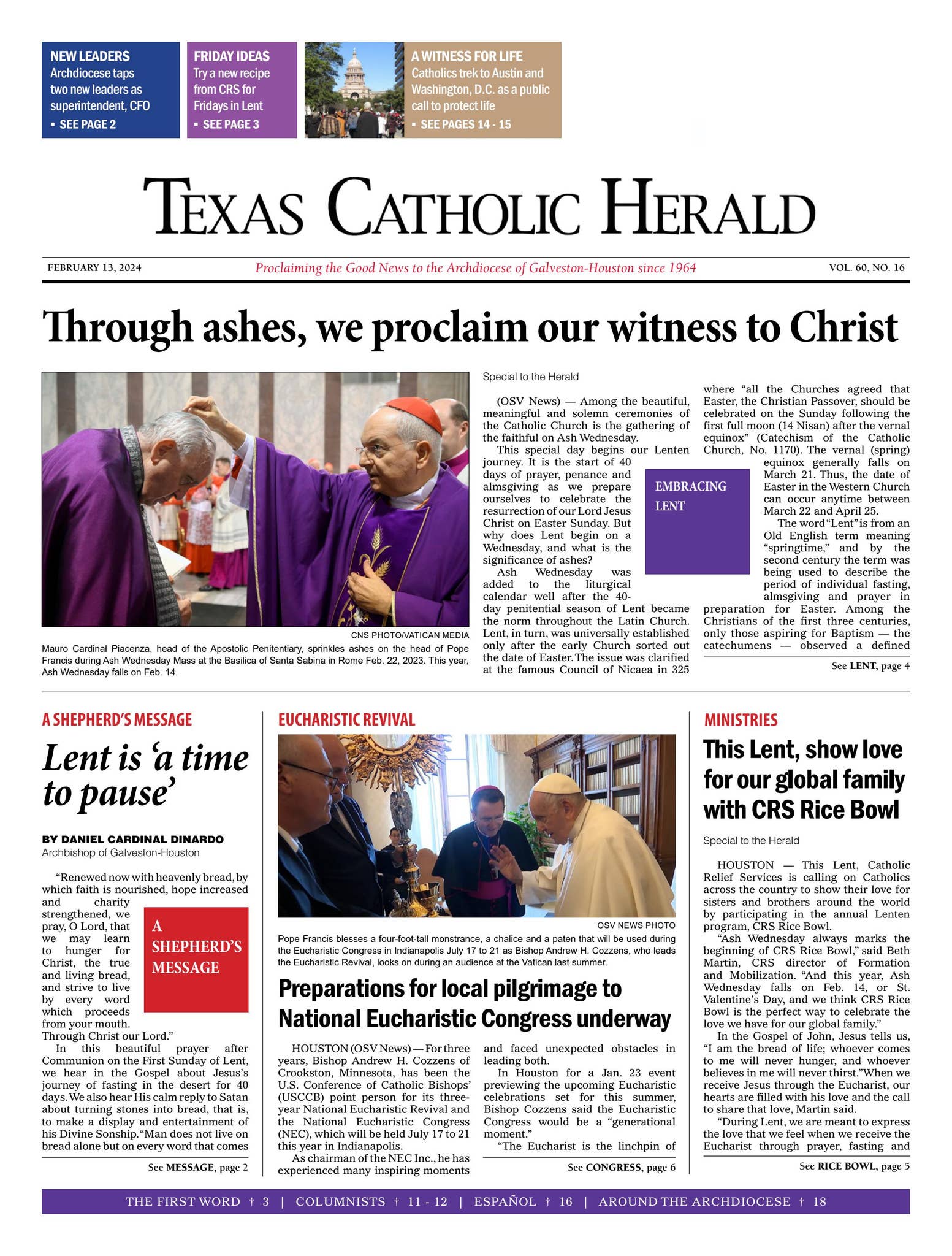 Texas Catholic Herald - Feb. 13, 2024 by Texas Catholic Herald - Issuu
