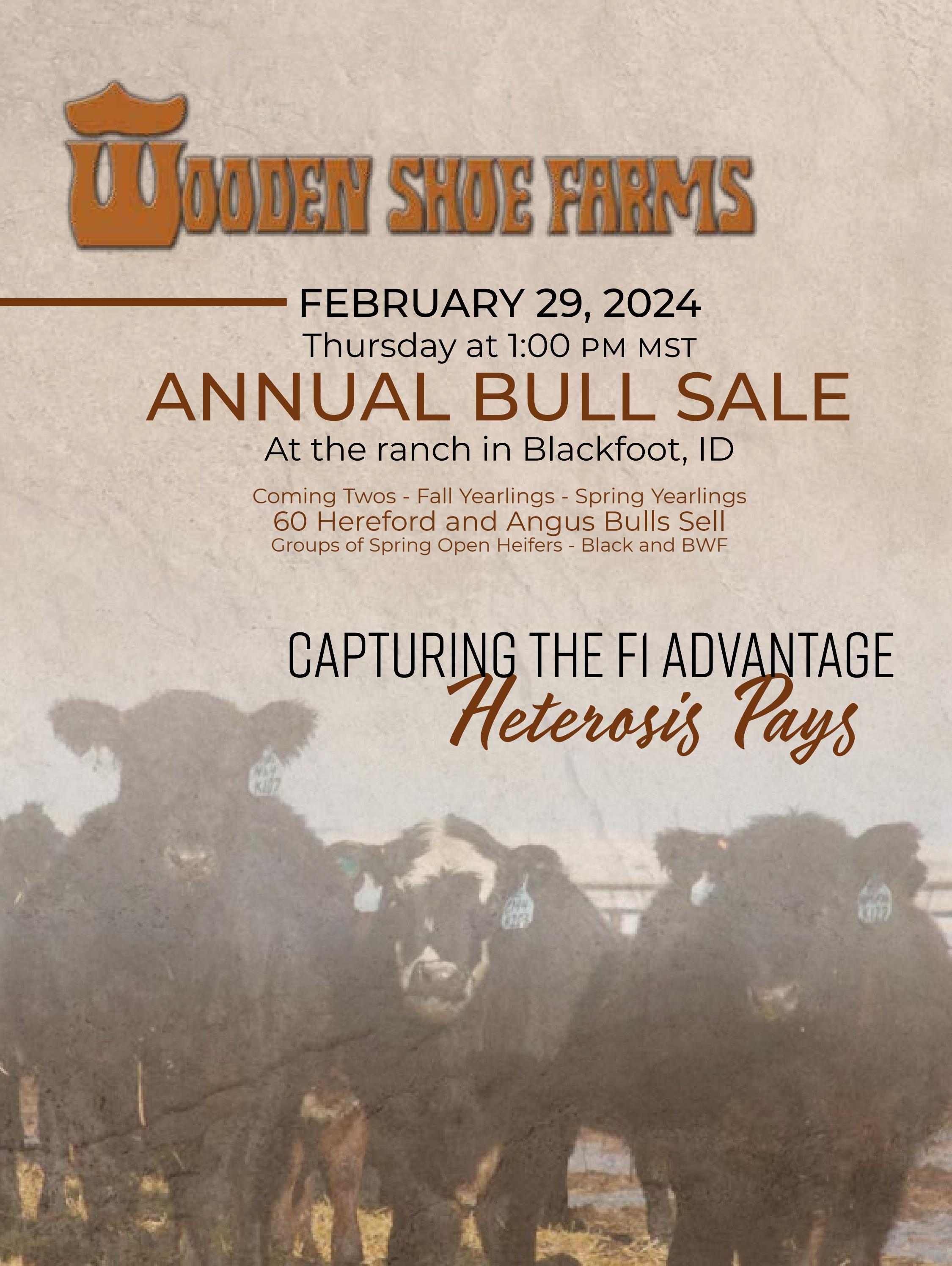 Wooden Shoe Farms Annual Bull Sale by American Hereford Association and ...