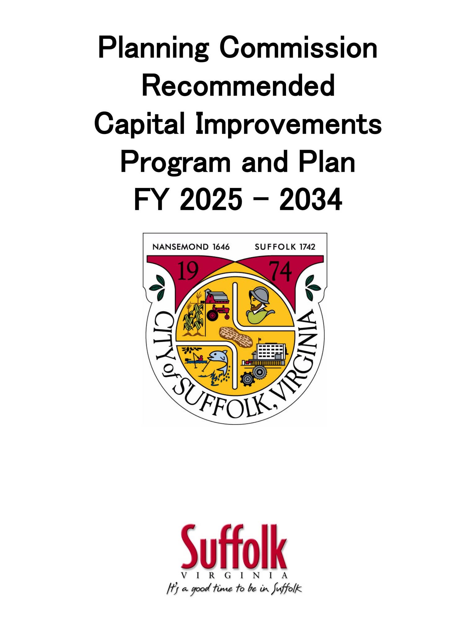 FY 2025-2034 Planning Commission Recommended Capital Improvements ...