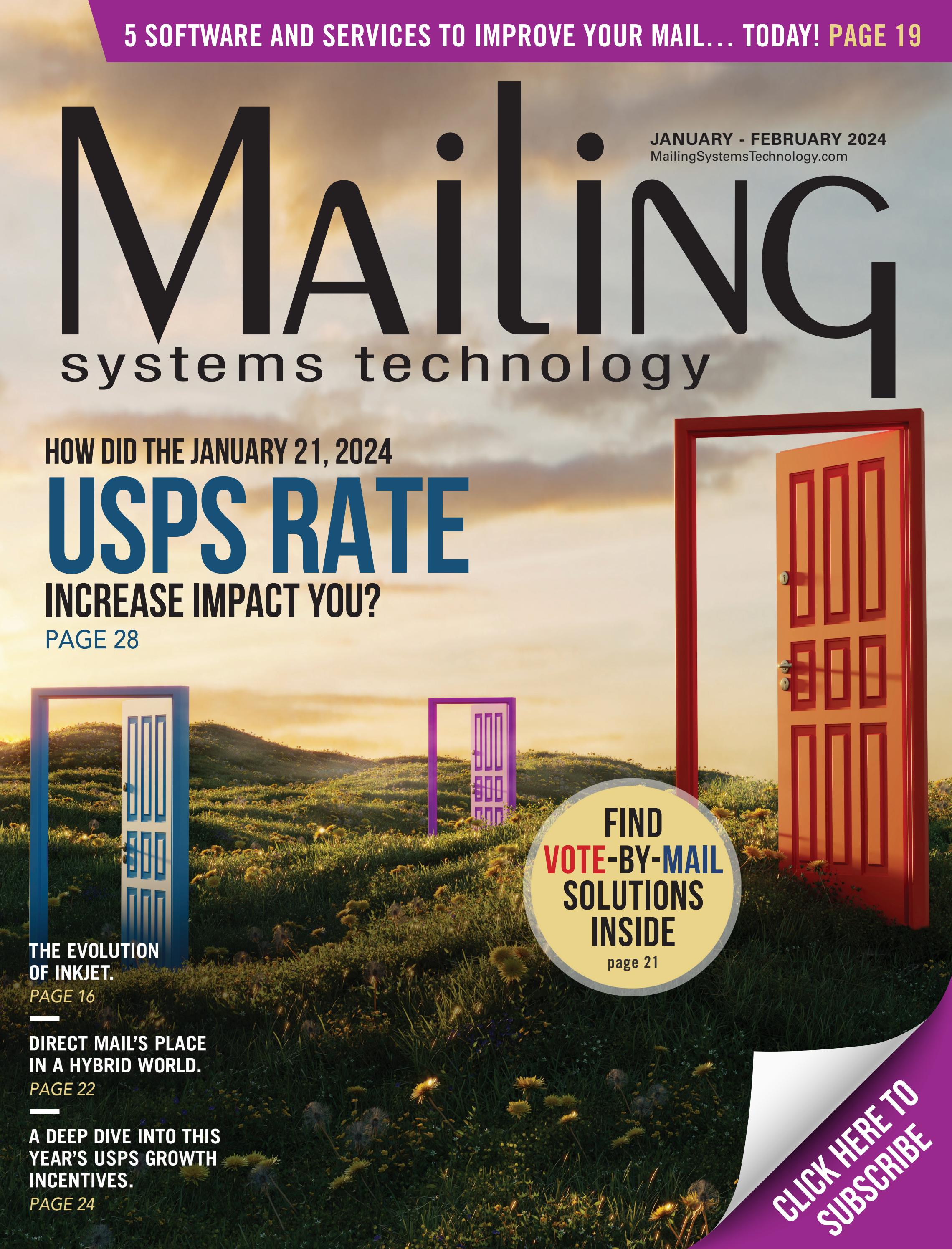 Mailing Systems Technology January/February 2024 by MadMen3 - Issuu