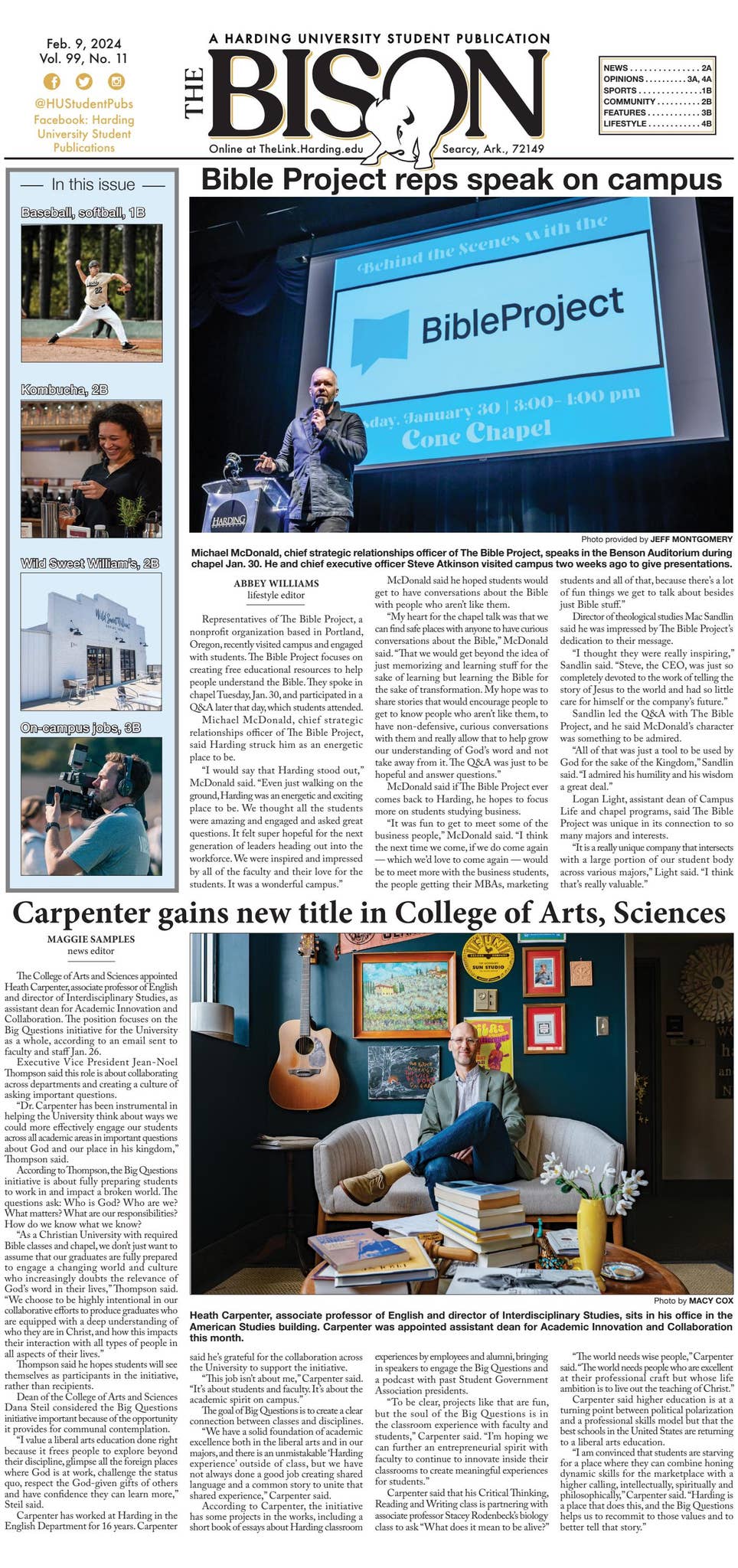 The Bison - Vol. 99, No.11 by Harding University Student Publications - Issuu