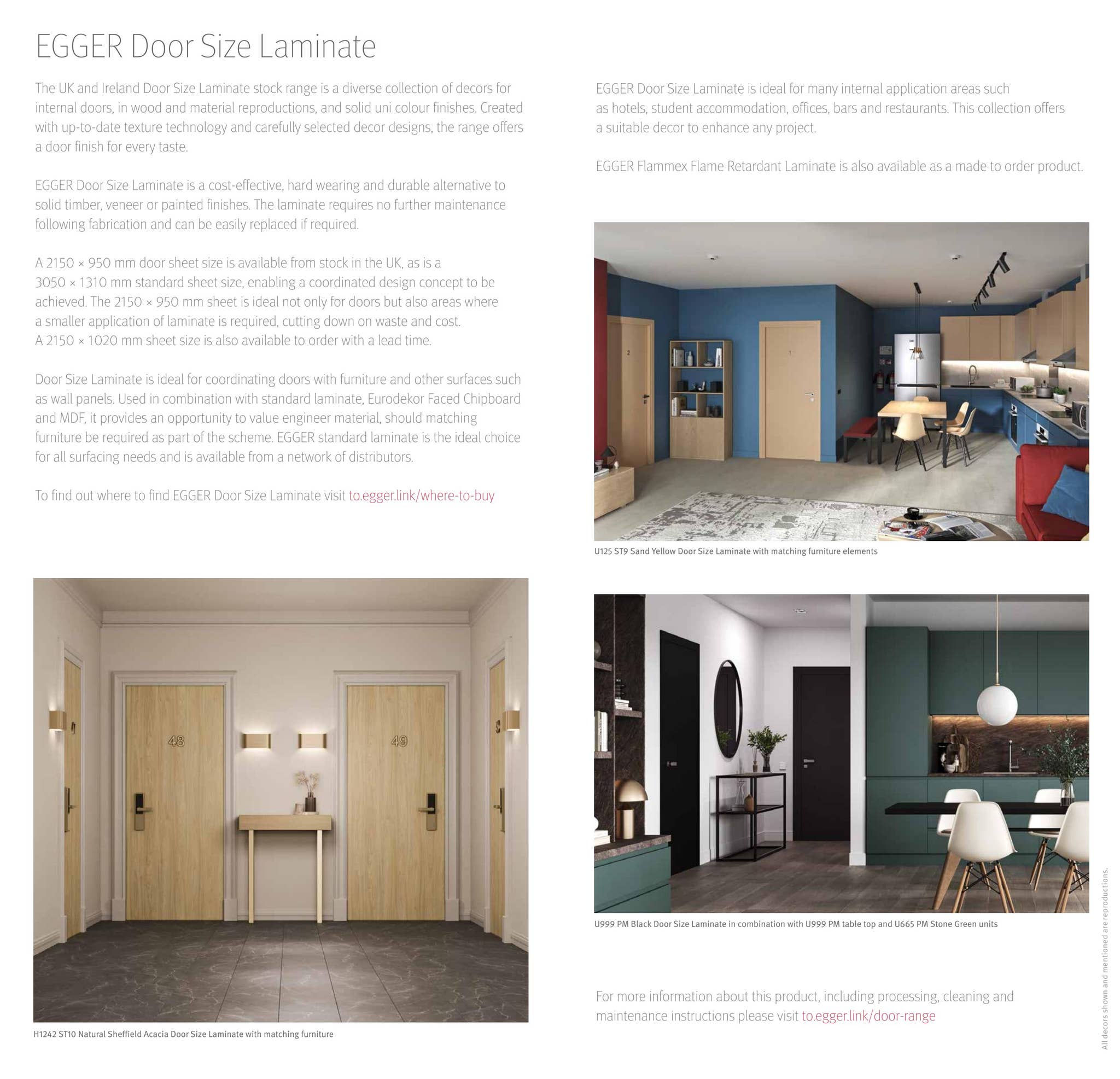 EGGER Decorative Collection – Door Laminates (UK&IE) by Fritz EGGER ...
