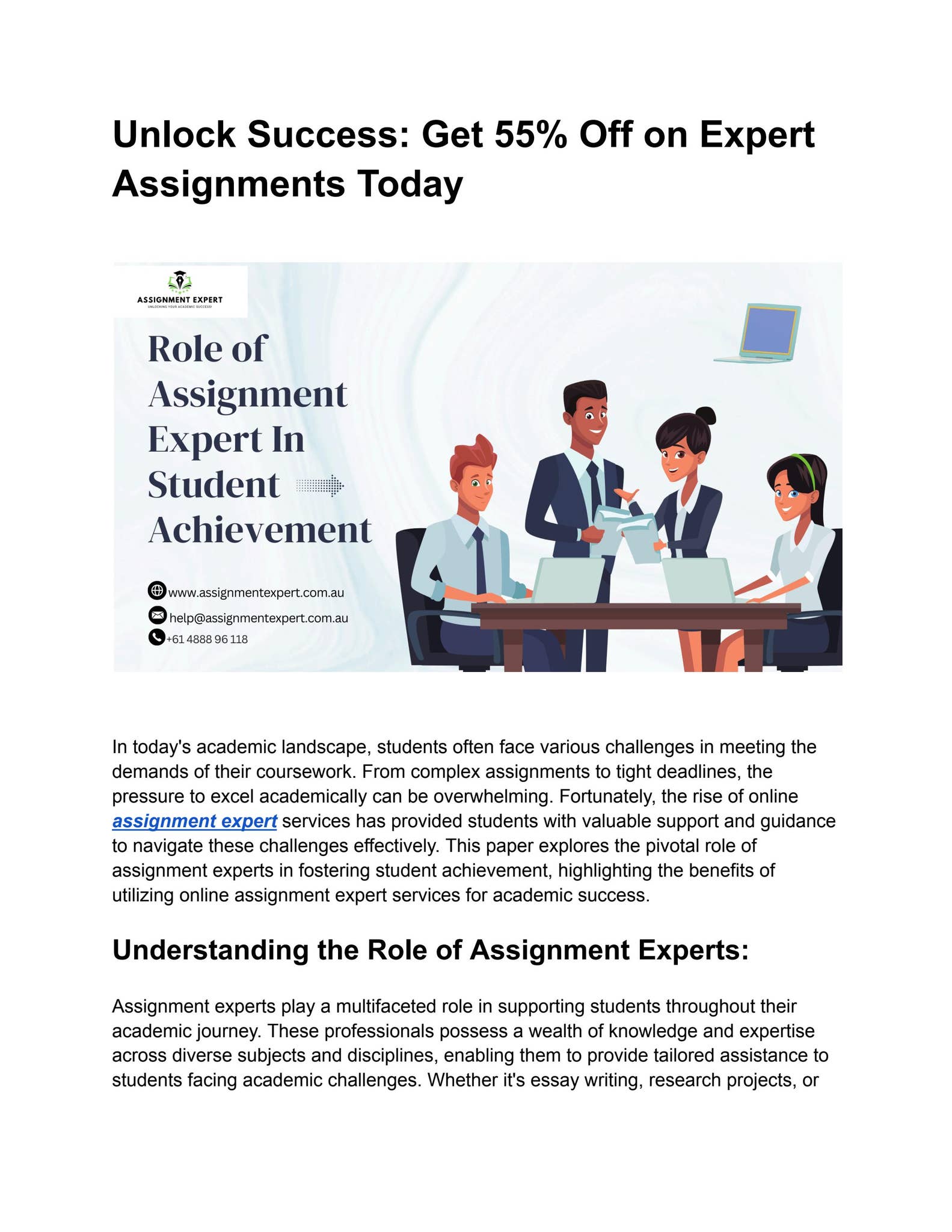 Role of Assignment Expert in Student Achievement by Jaxteller1 - Issuu
