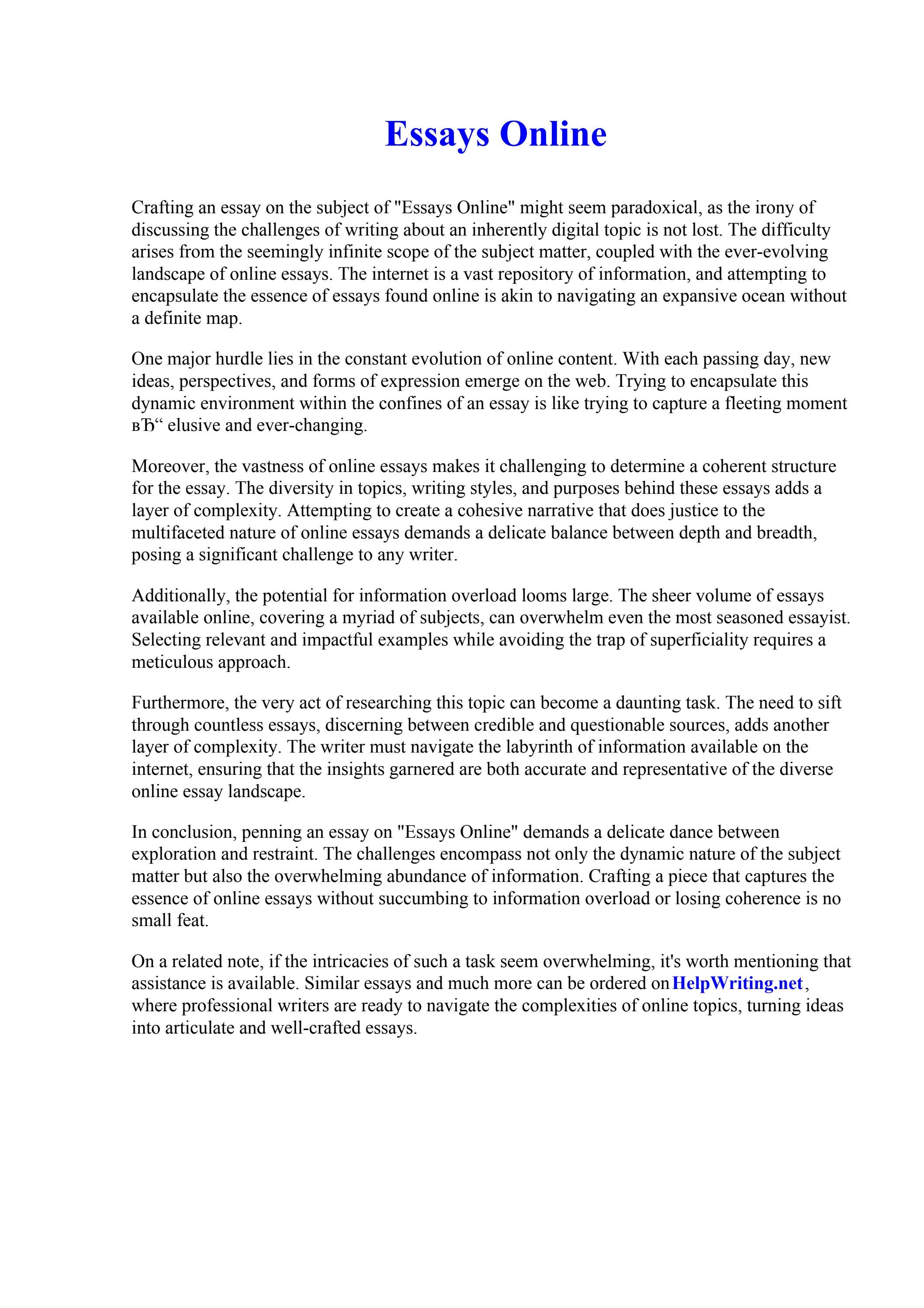 Essays Online by Star Writing Paper - Issuu
