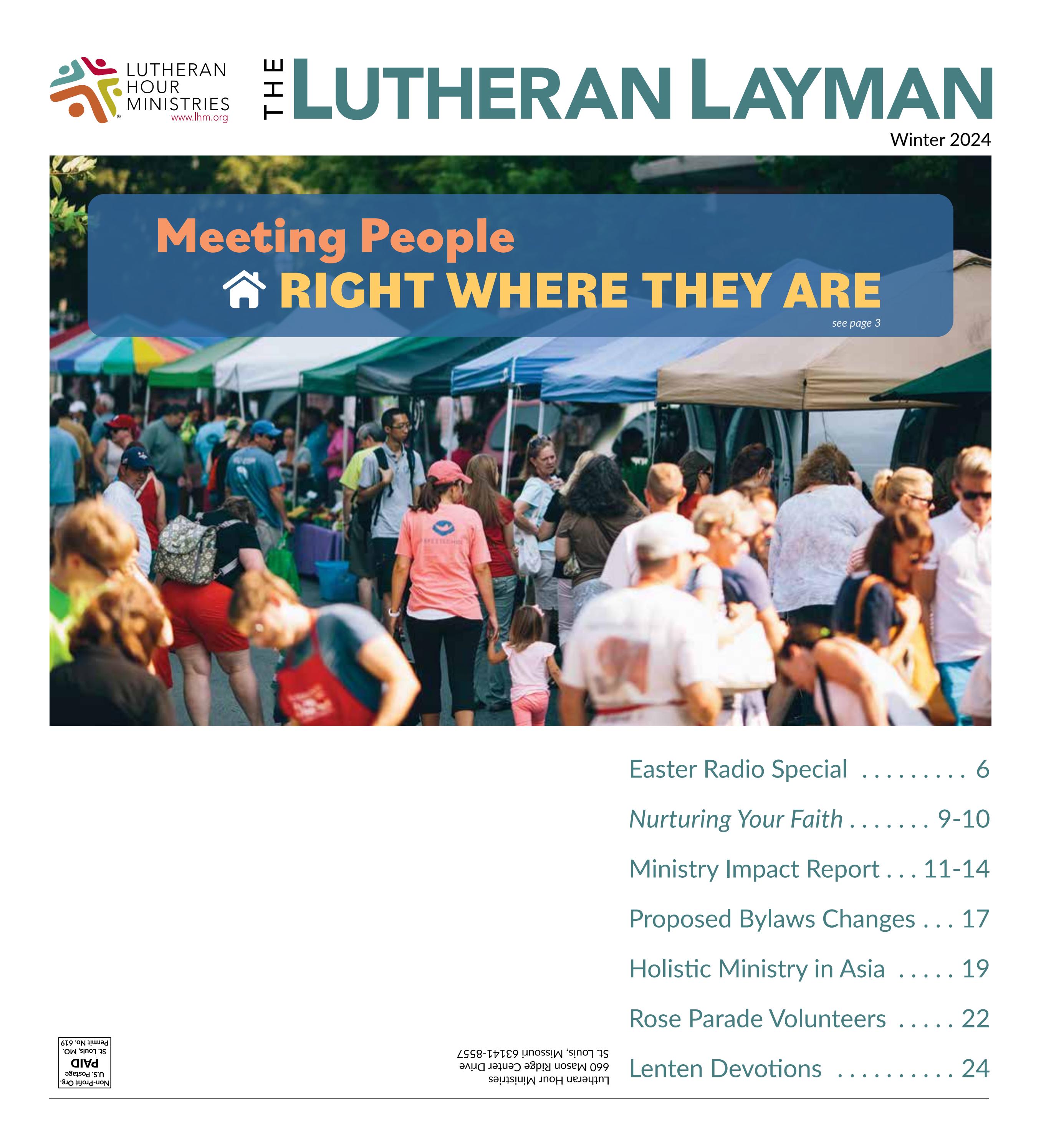 The Lutheran Layman - Winter 2024 by Lutheran Hour Ministries - Issuu