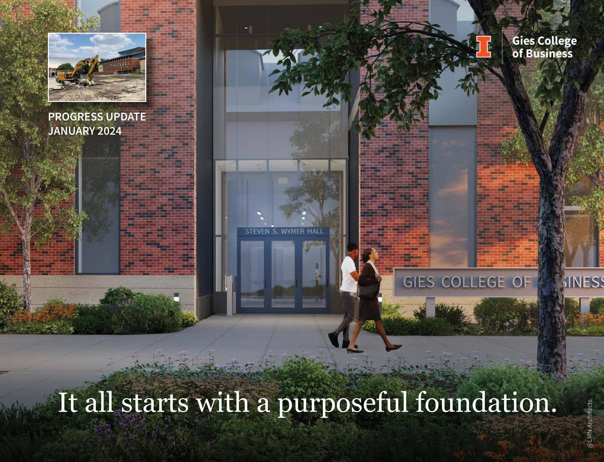 Steven S. Wymer Hall Progress Update - January 2024 by Gies College of ...