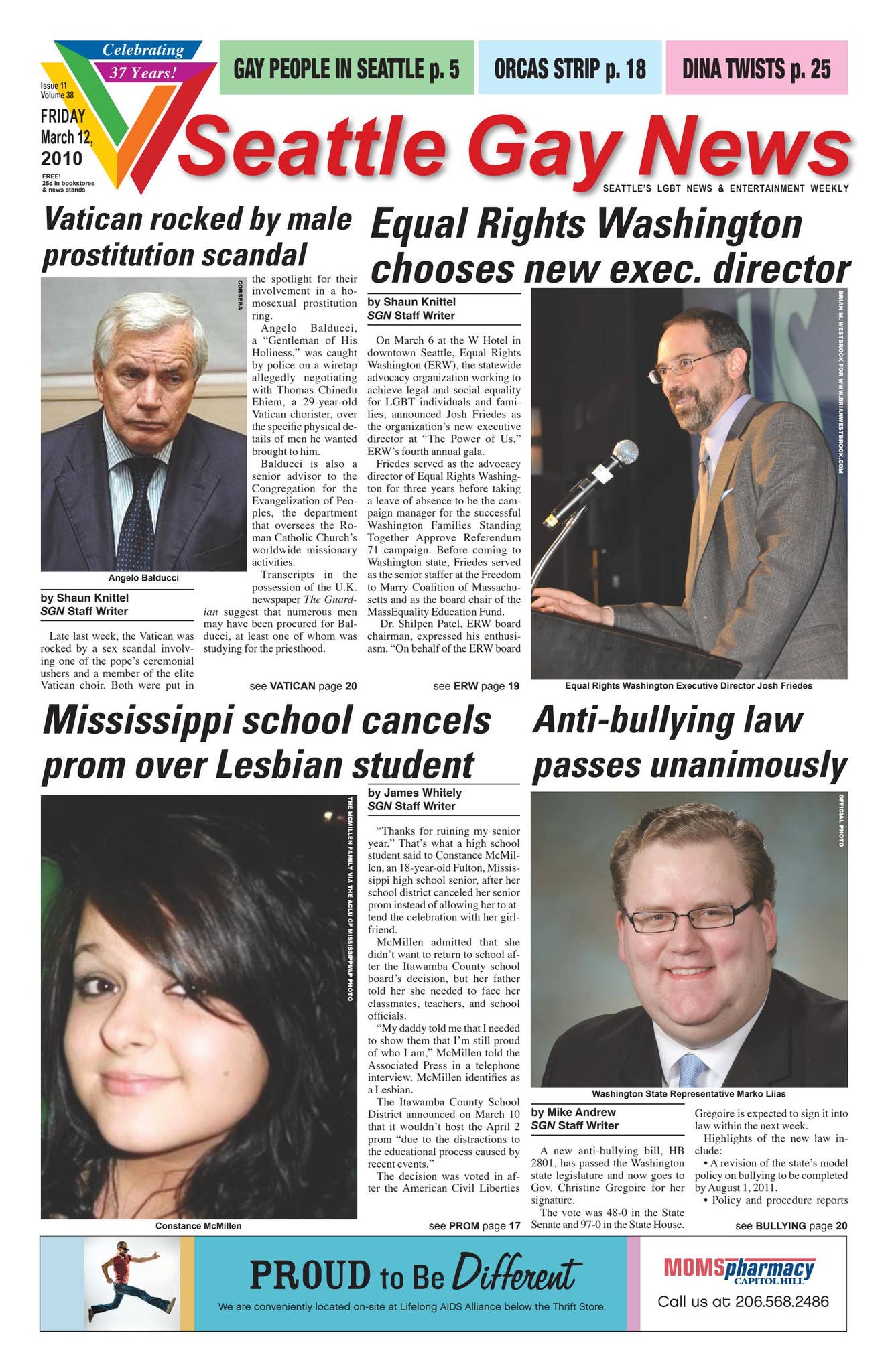 SGN March 12, 2010 - Section 1 by SGN (Seattle Gay News) Archives - Issuu