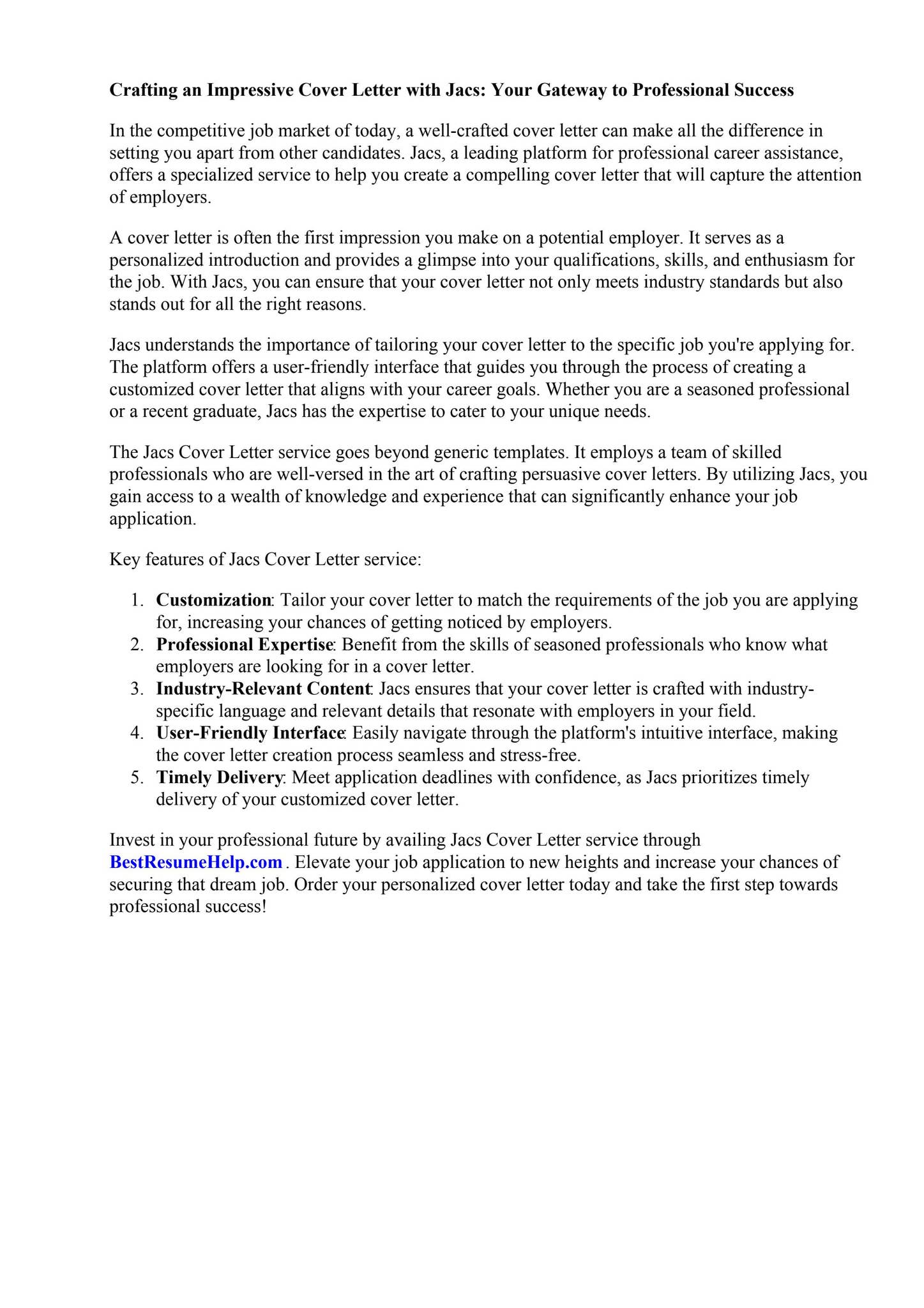 Jacs Cover Letter by Paying Someone To Write A Paper - Issuu