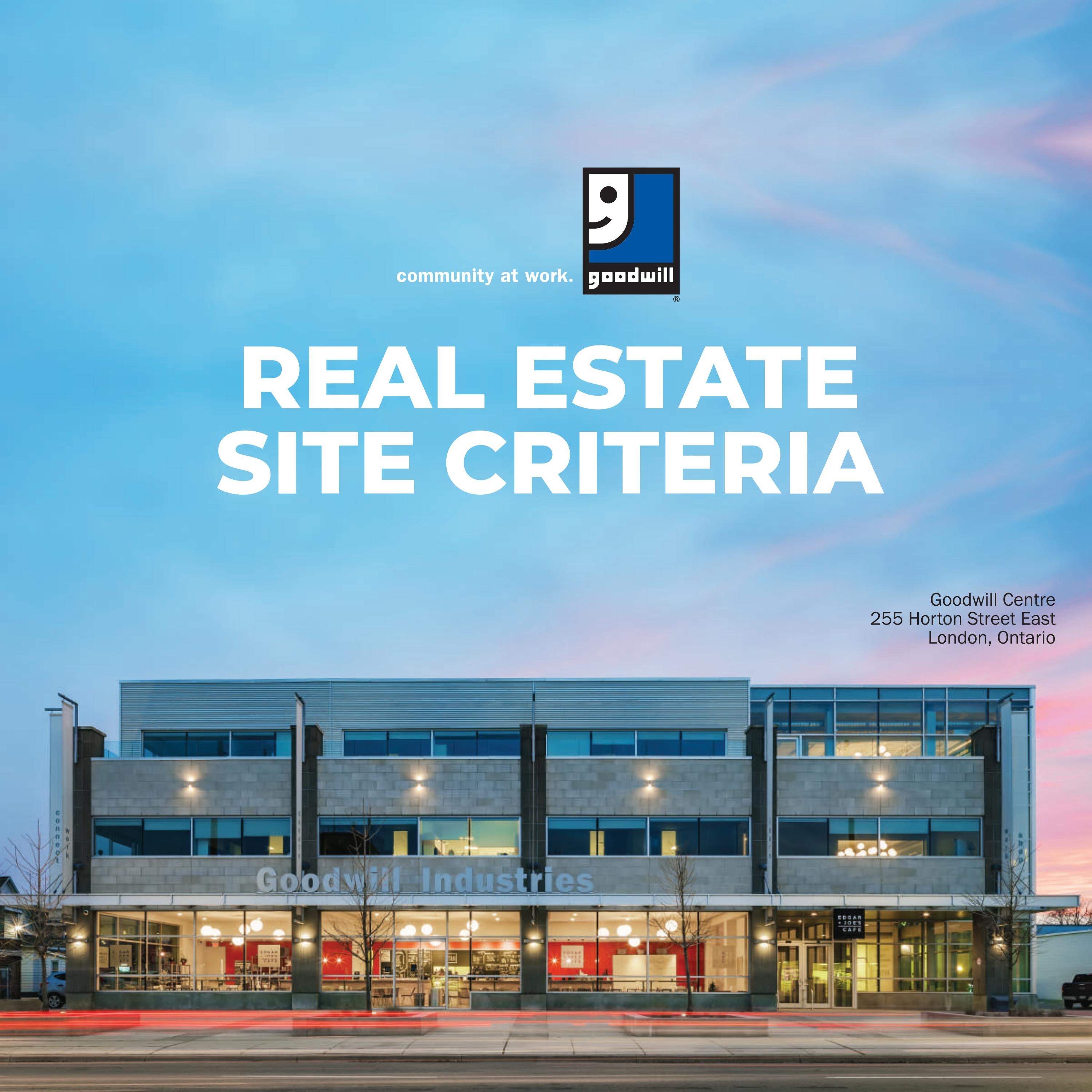 Real Estate Acquisition Brochure 2023 by Goodwill Industries Ontario ...