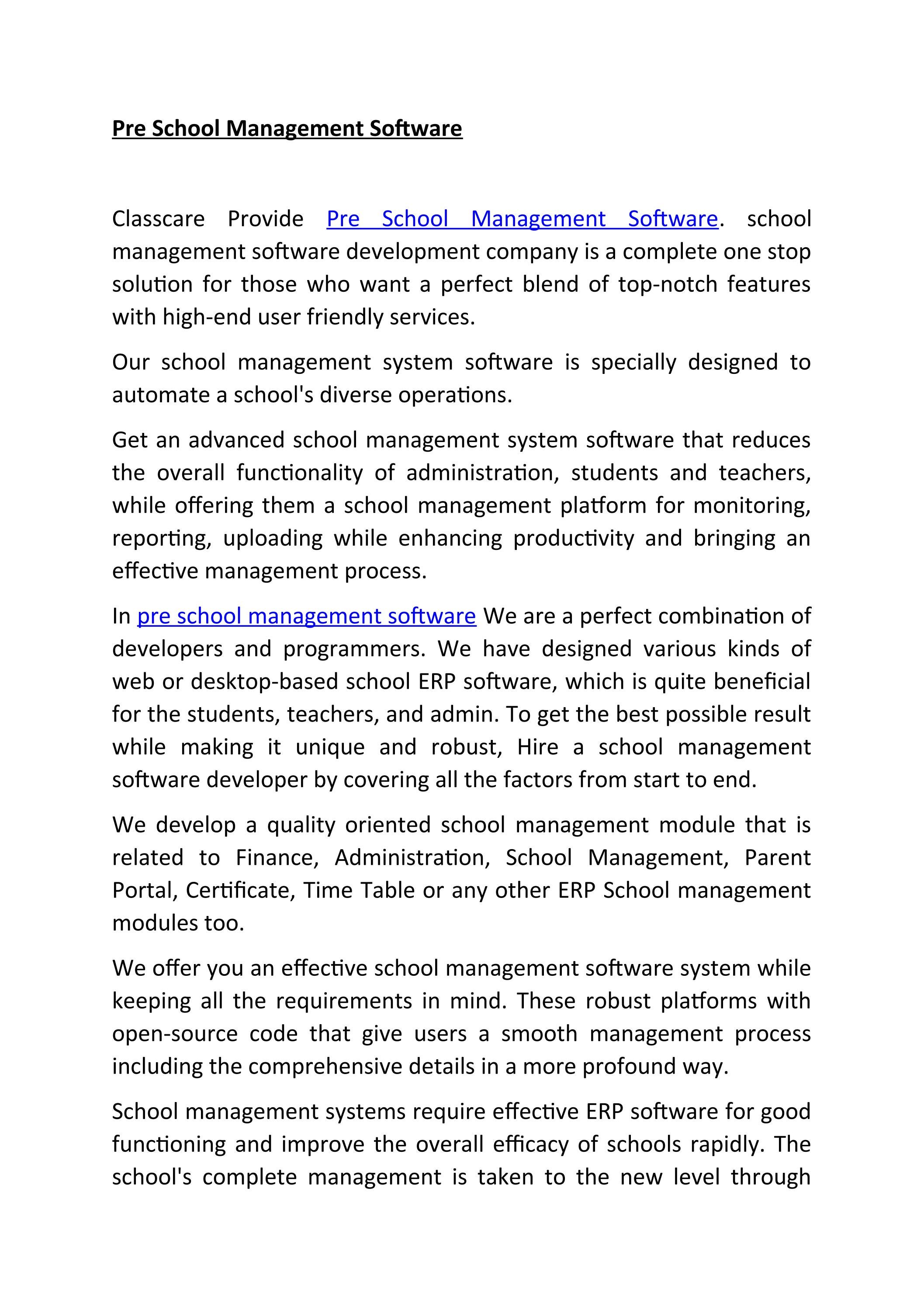pre school management software by Class careindia - Issuu