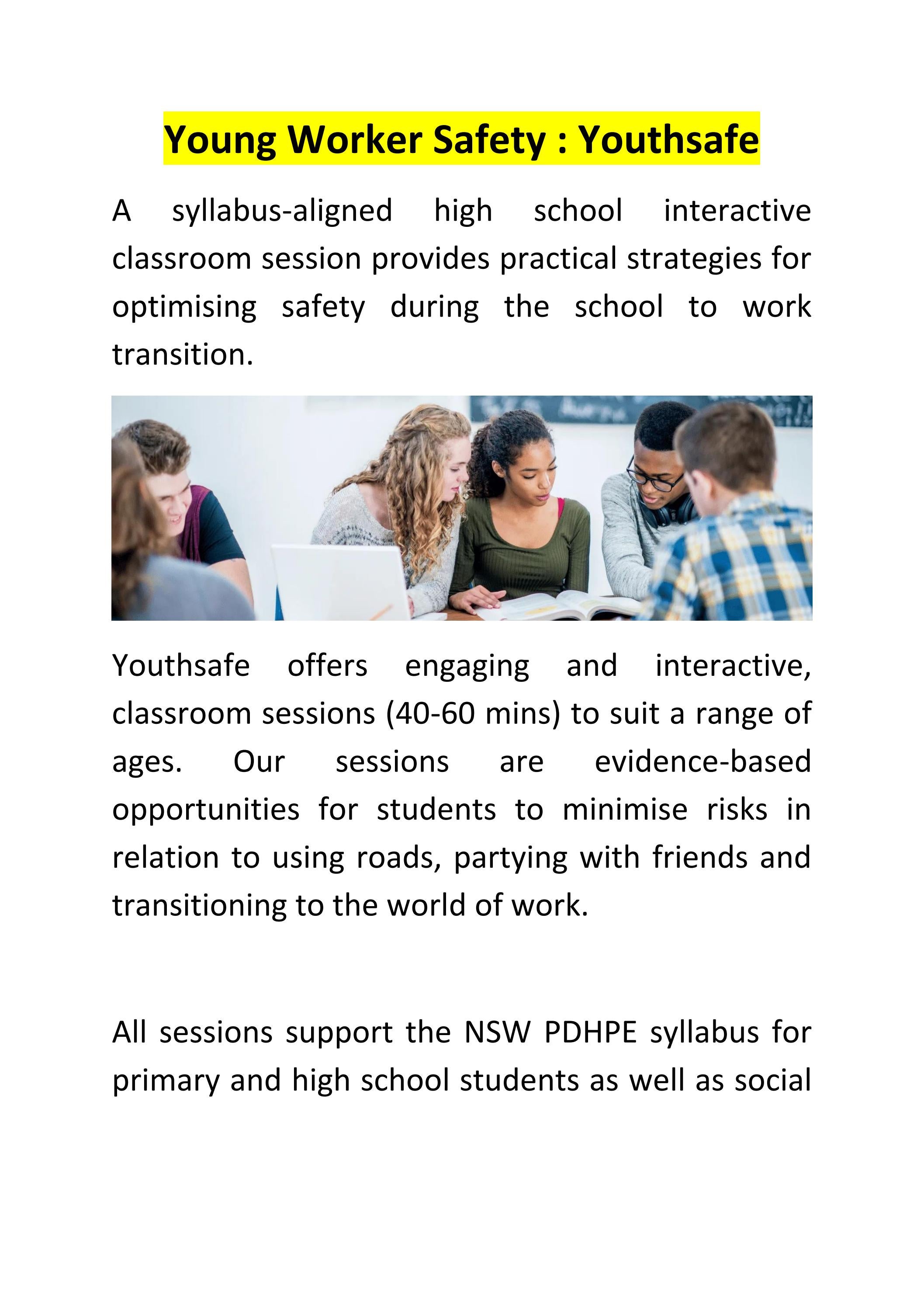 Young Worker Safety by youthsafe - Issuu