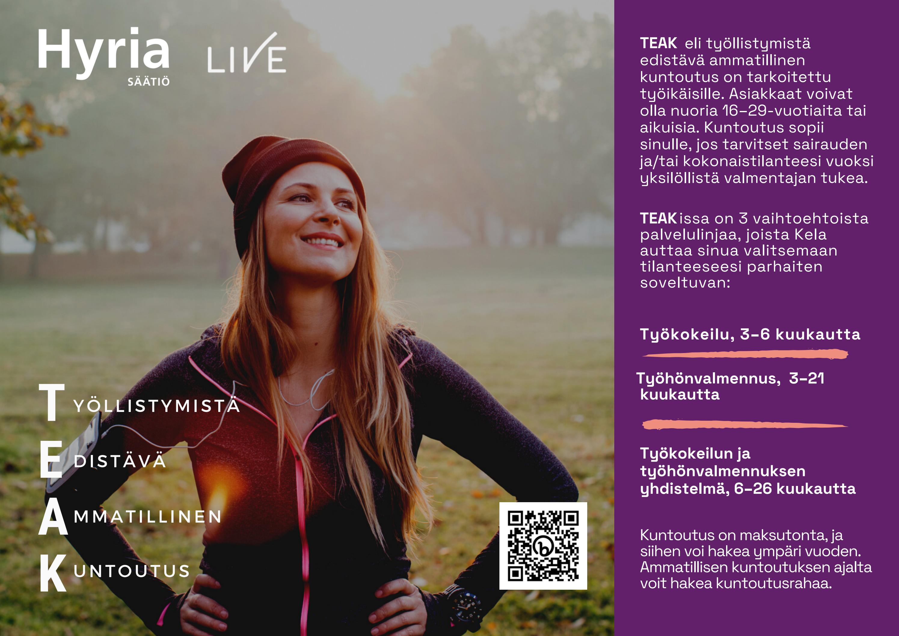 TEAK - työllistymistä edistävä ammatillinen kuntoutus by Hyria koulutus ...
