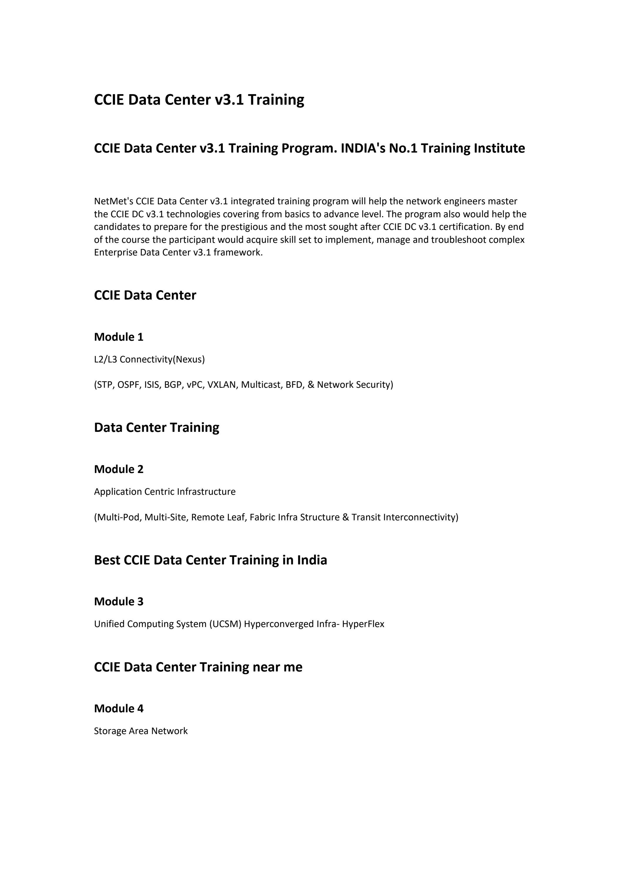 Ccie Data Center V3 1 Training By Netmet1 Issuu
