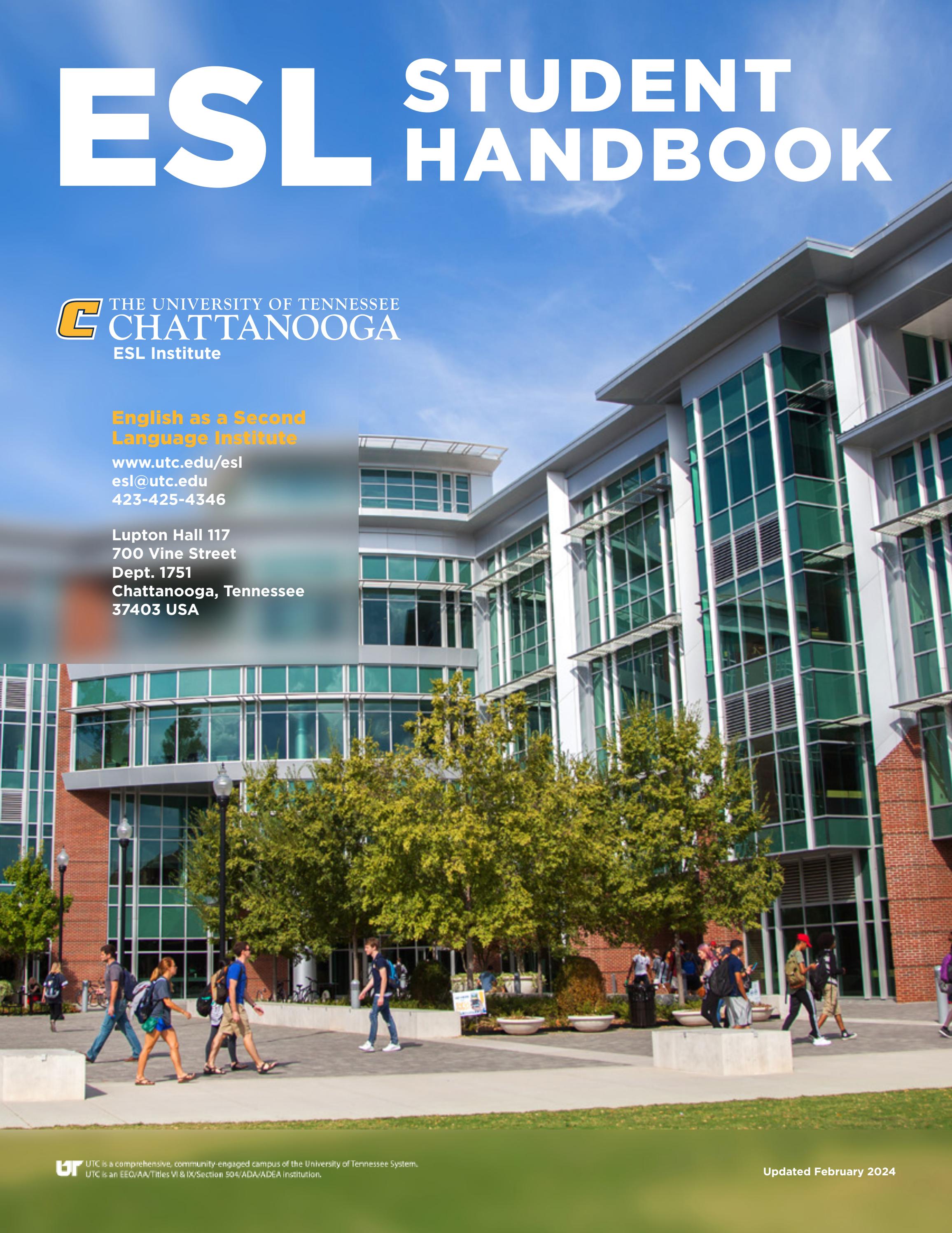 ESL Handbook 2024 by The University of Tennessee at Chattanooga - Issuu