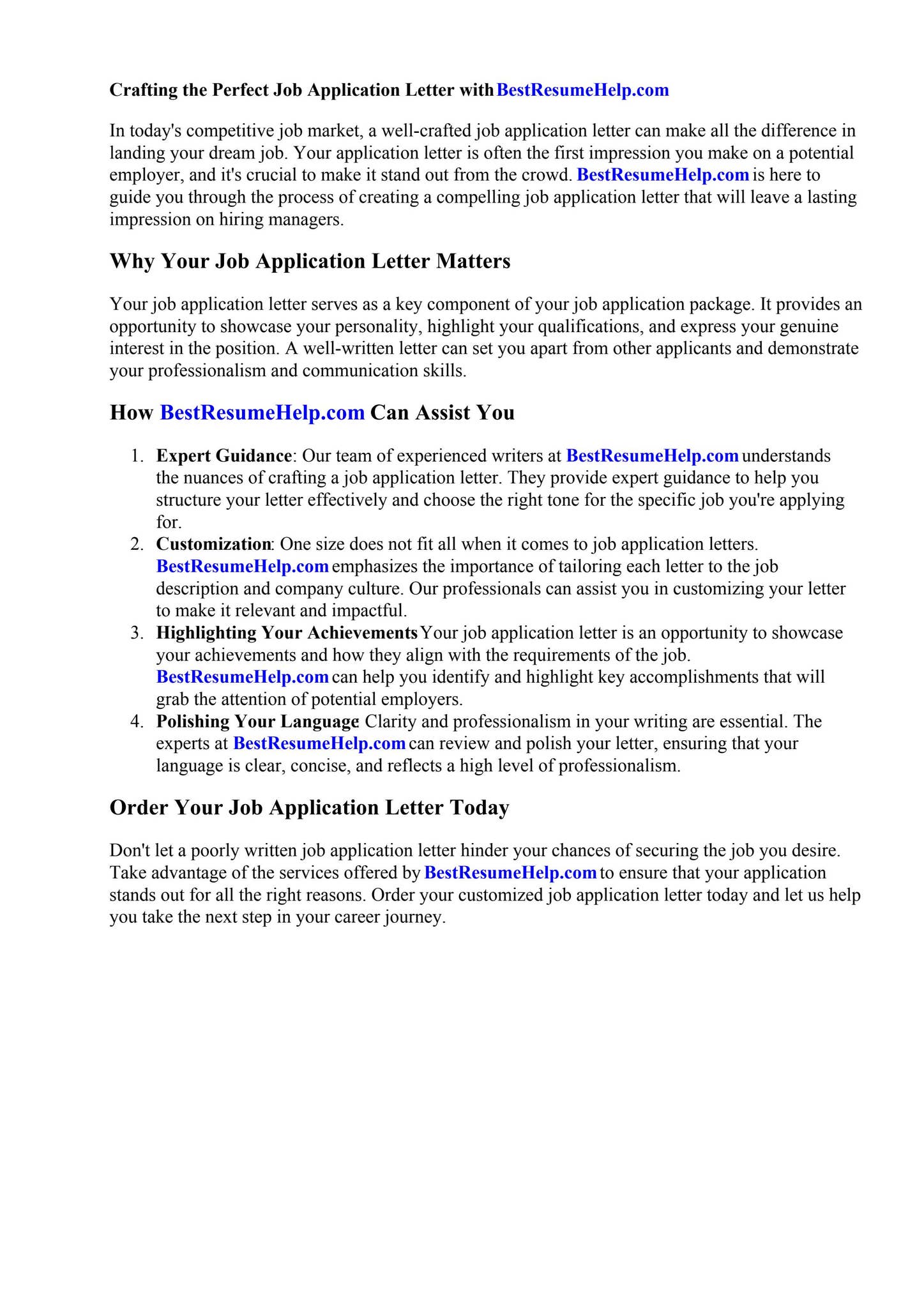 Job Application Letter For Job by Jingjing Bishop - Issuu