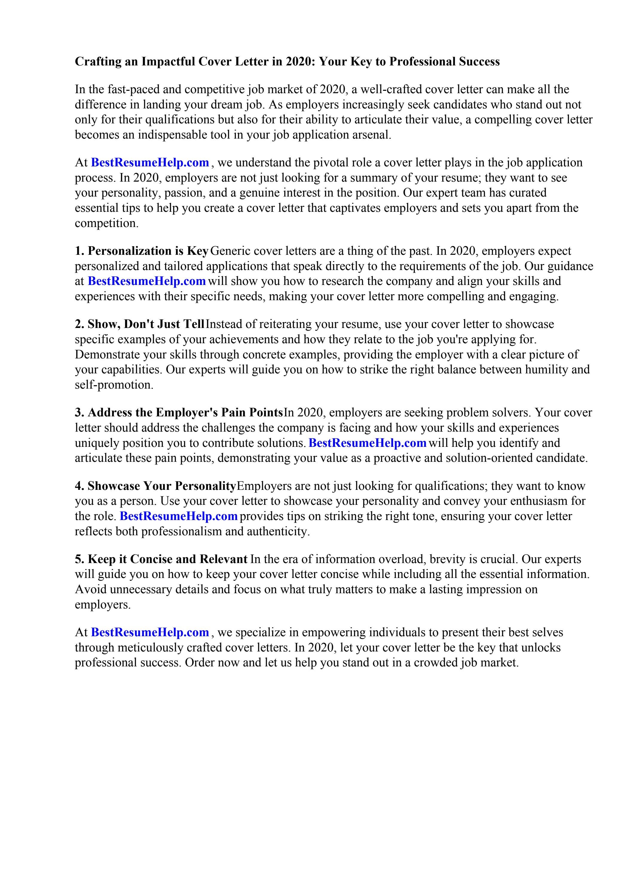 Cover Letter 2020 by Sarah Jorgensen - Issuu