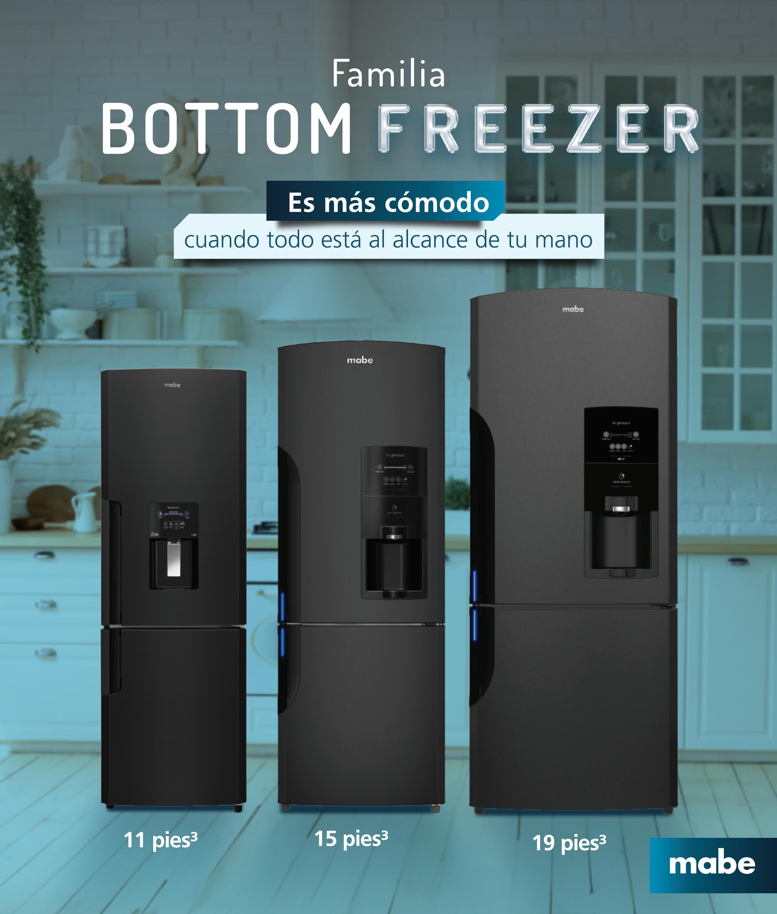 Familia Bottom Freezer Mabe by Catalogo Mabe - Issuu