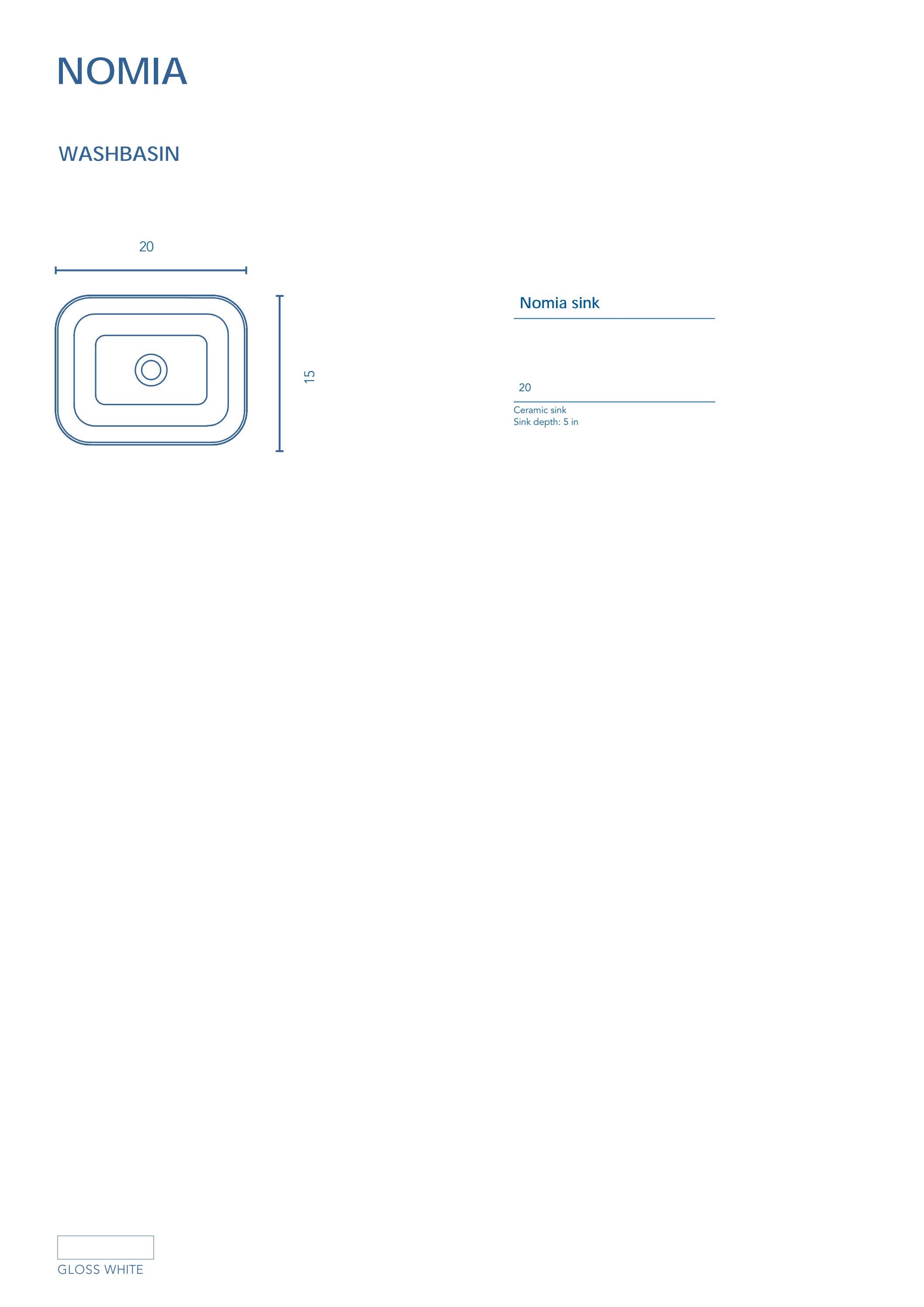 NOMIA SINK Technical Drawing by Royo USA - Issuu