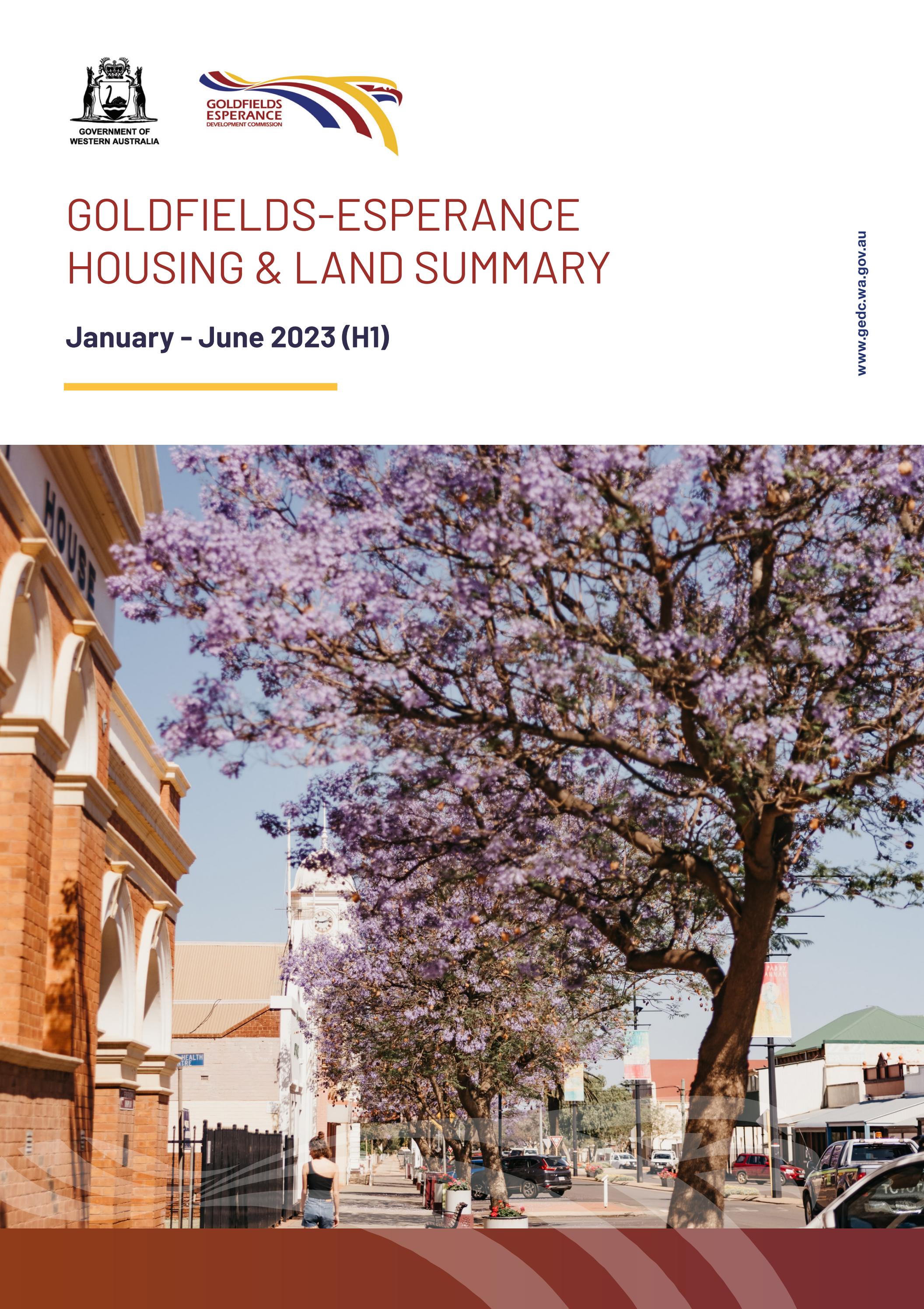 GEDC Housing & Land Summary January-June 2023 (H1) by Goldfields ...