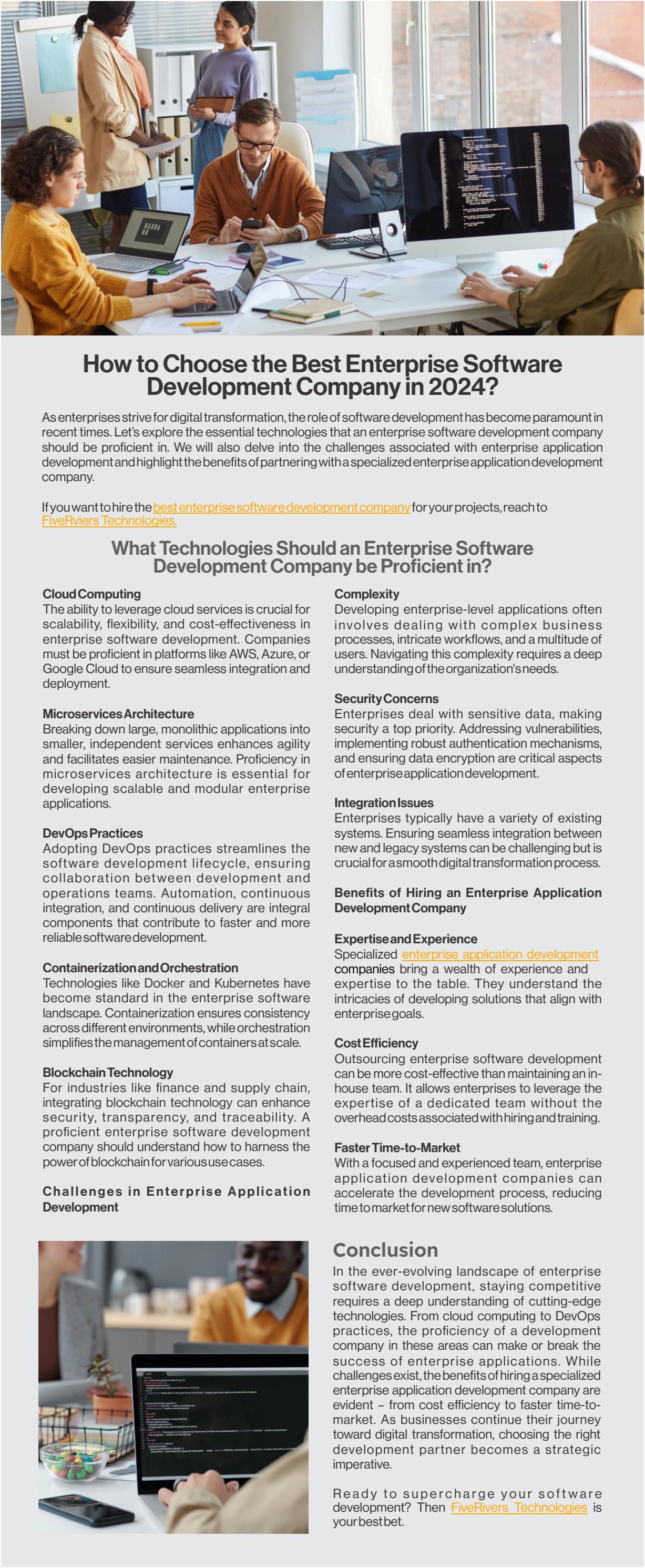 How to Choose the Best Enterprise Software Development Company in 2024? by reynadev - Issuu