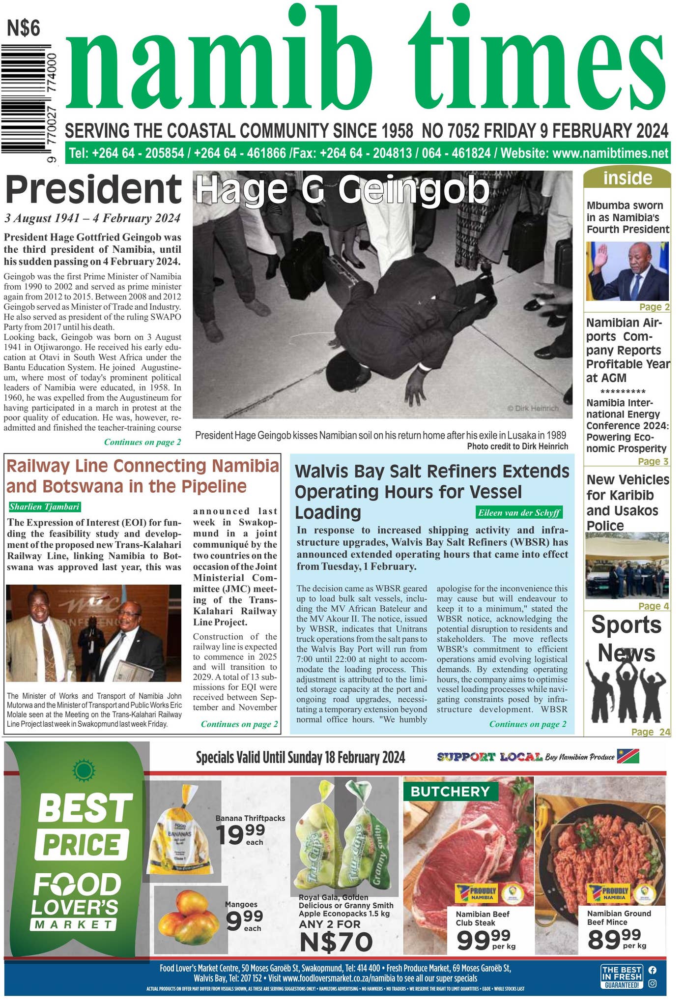 9 feb namib times e-edition by Namib Times Virtual - Issuu
