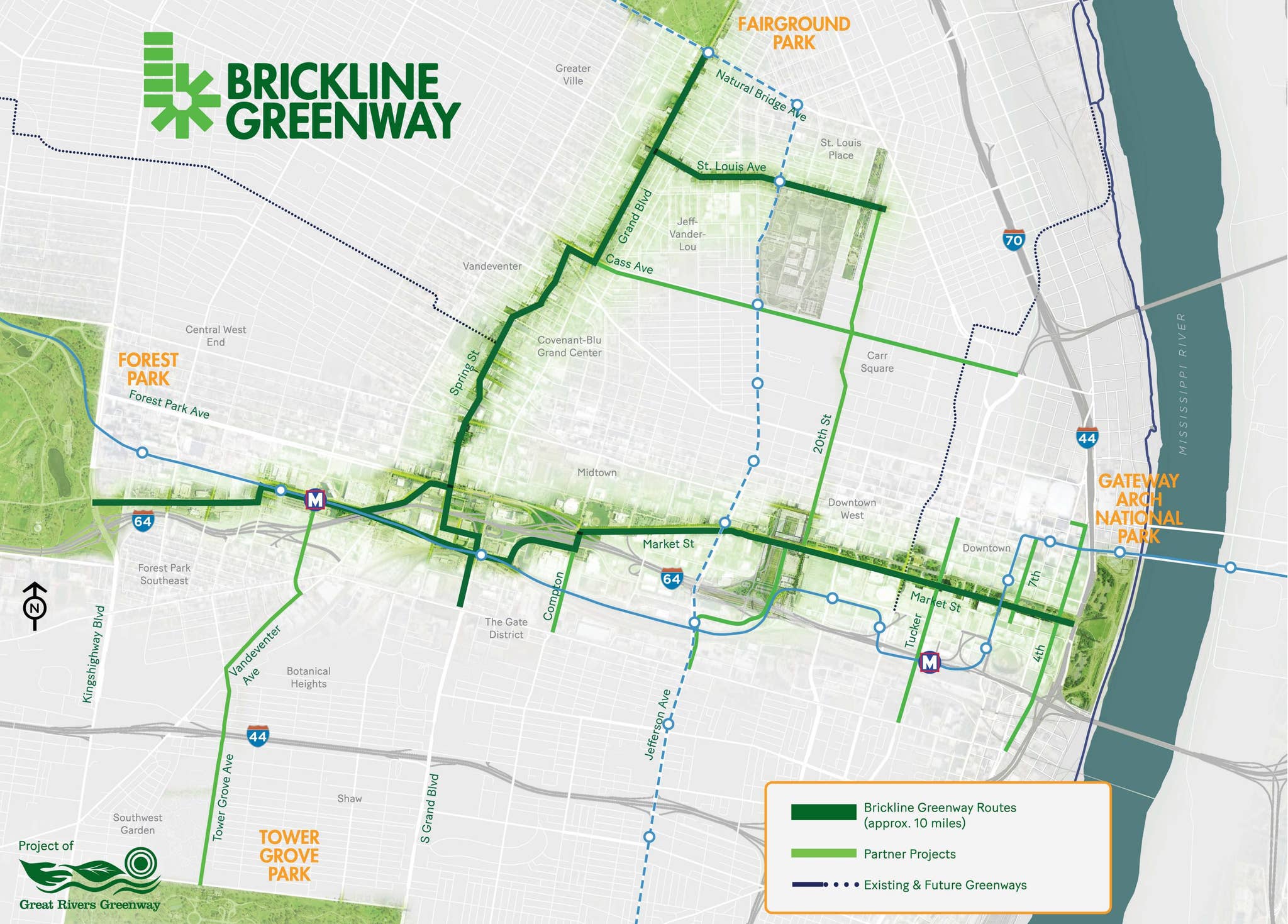 Brickline Greenway Map by Great Rivers Greenway - Issuu