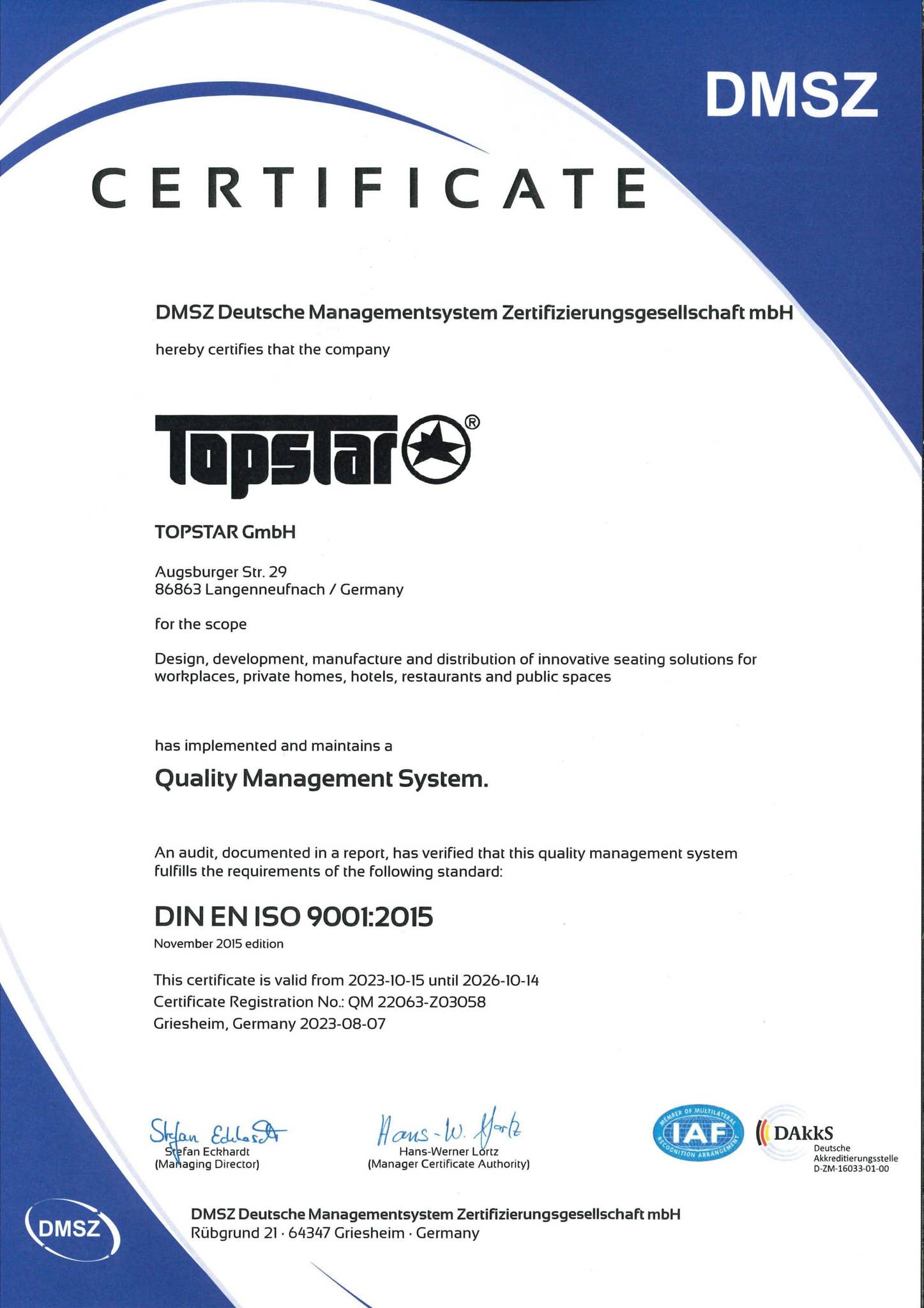 TOPSTAR ISO 9001 by Hirzlan - Issuu