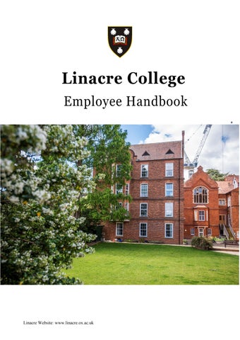 Linacre College Employee Handbook by LinacreCollege - Issuu