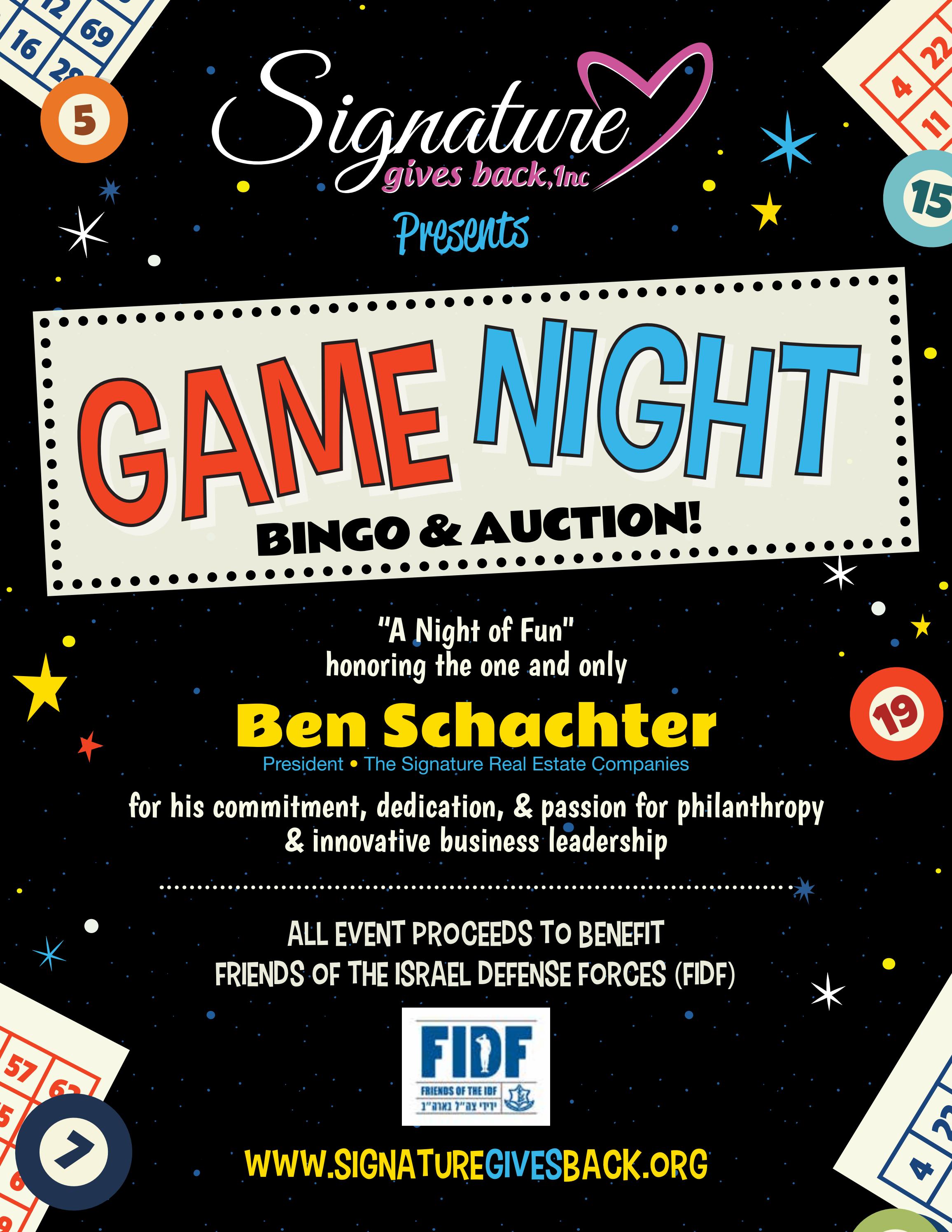 2024 Game Night Bingo & Auction Ad Journal by Signature Real Estate ...