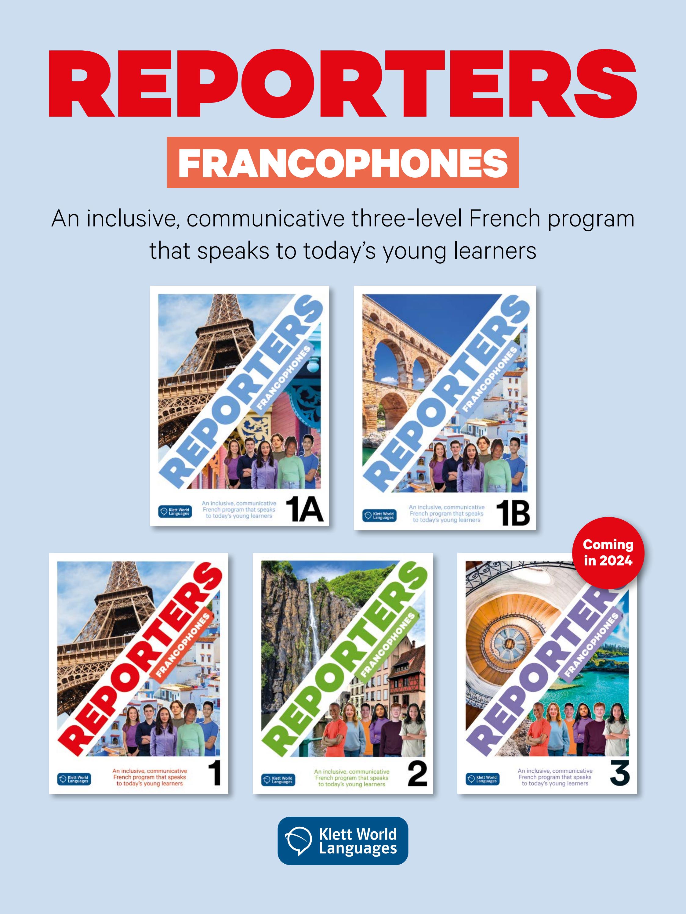 Reporters Francophones Series: brochure by Klett World Languages - Issuu