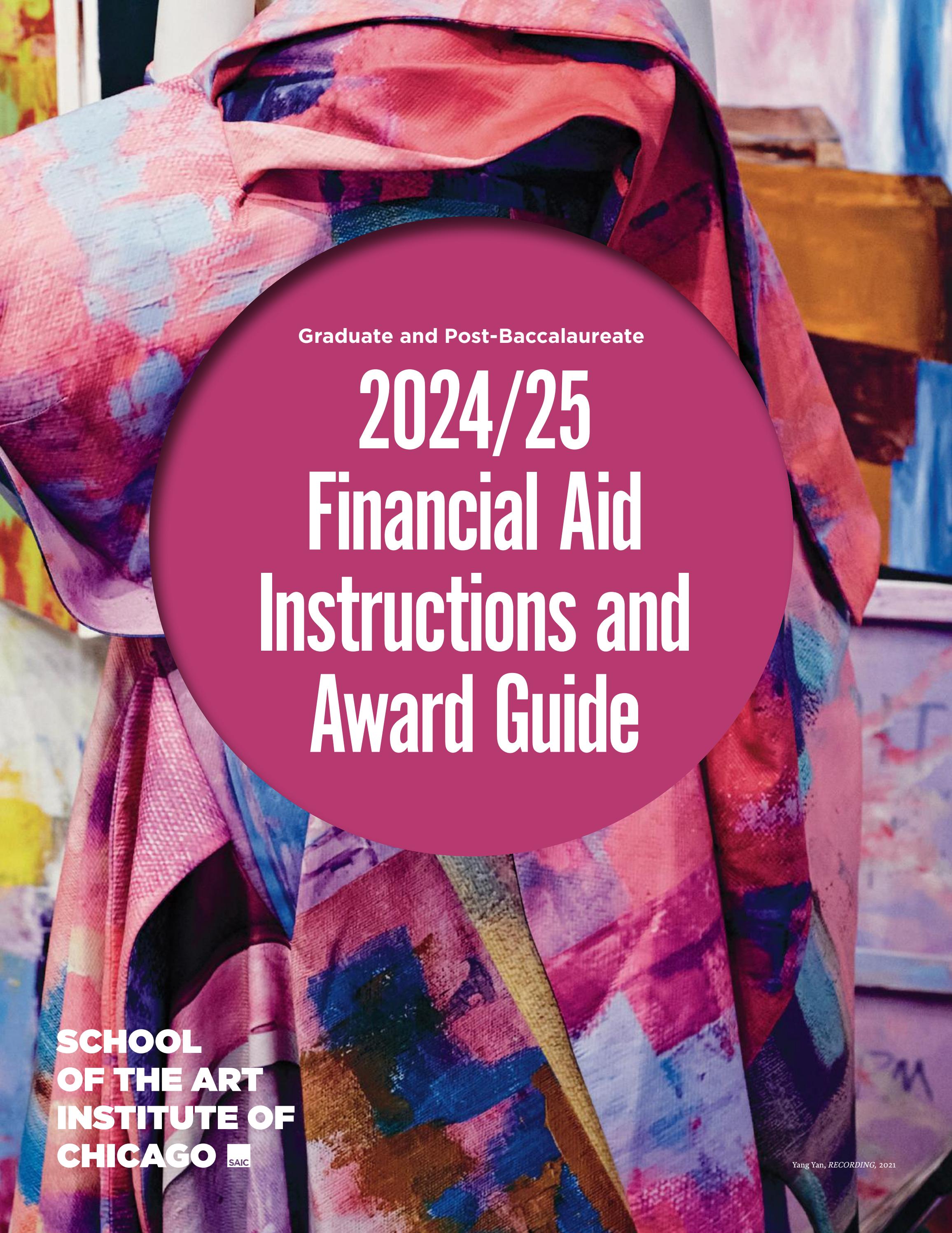 SAIC Grad Award Guide 2024-25 by School of the Art Institute of Chicago ...