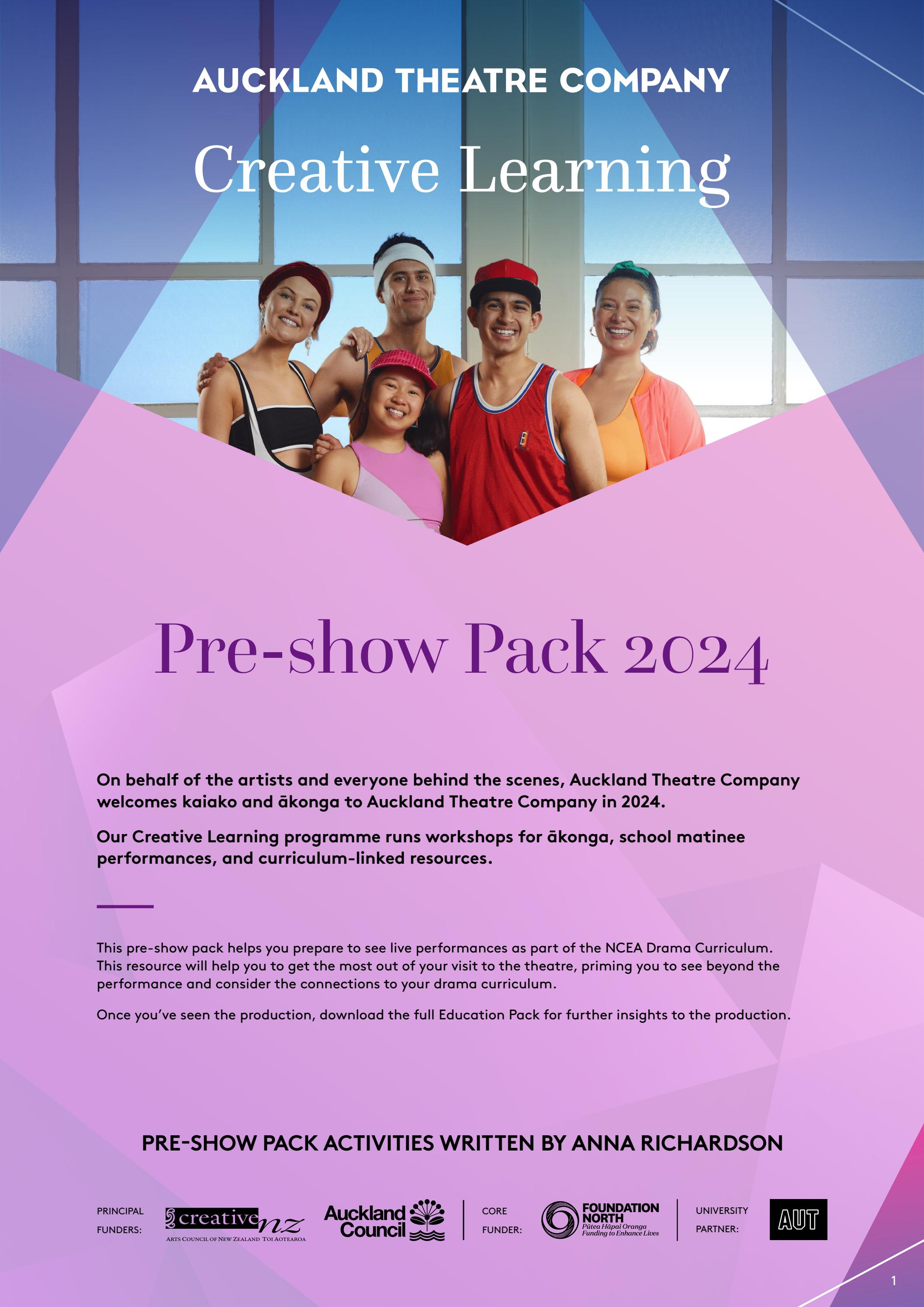 ATC Creative Learning : Pre-show Activity Pack by Auckland Theatre ...