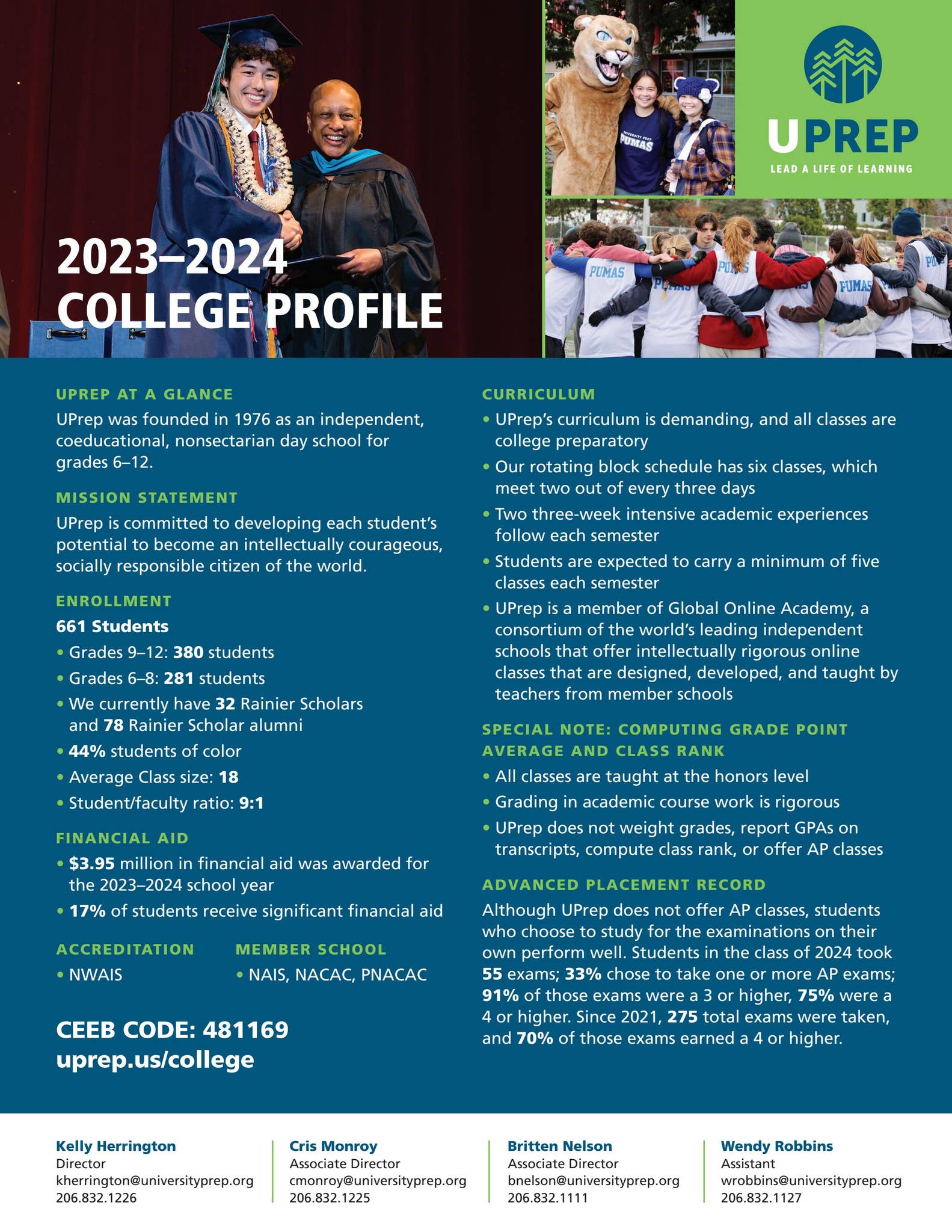 UPrep College Profile 2023–2024 by UPrep - Issuu
