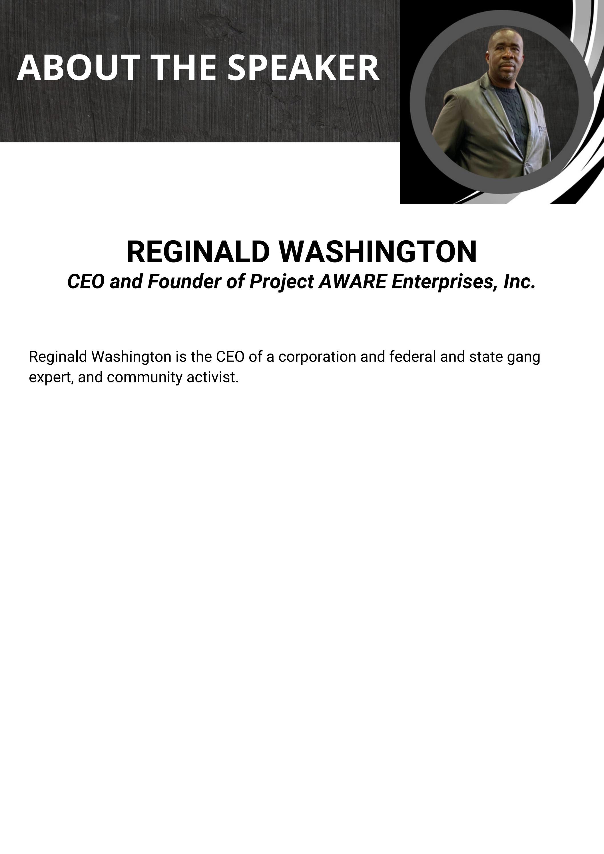 Reginald Washington by The Los Angeles Tribune - Issuu