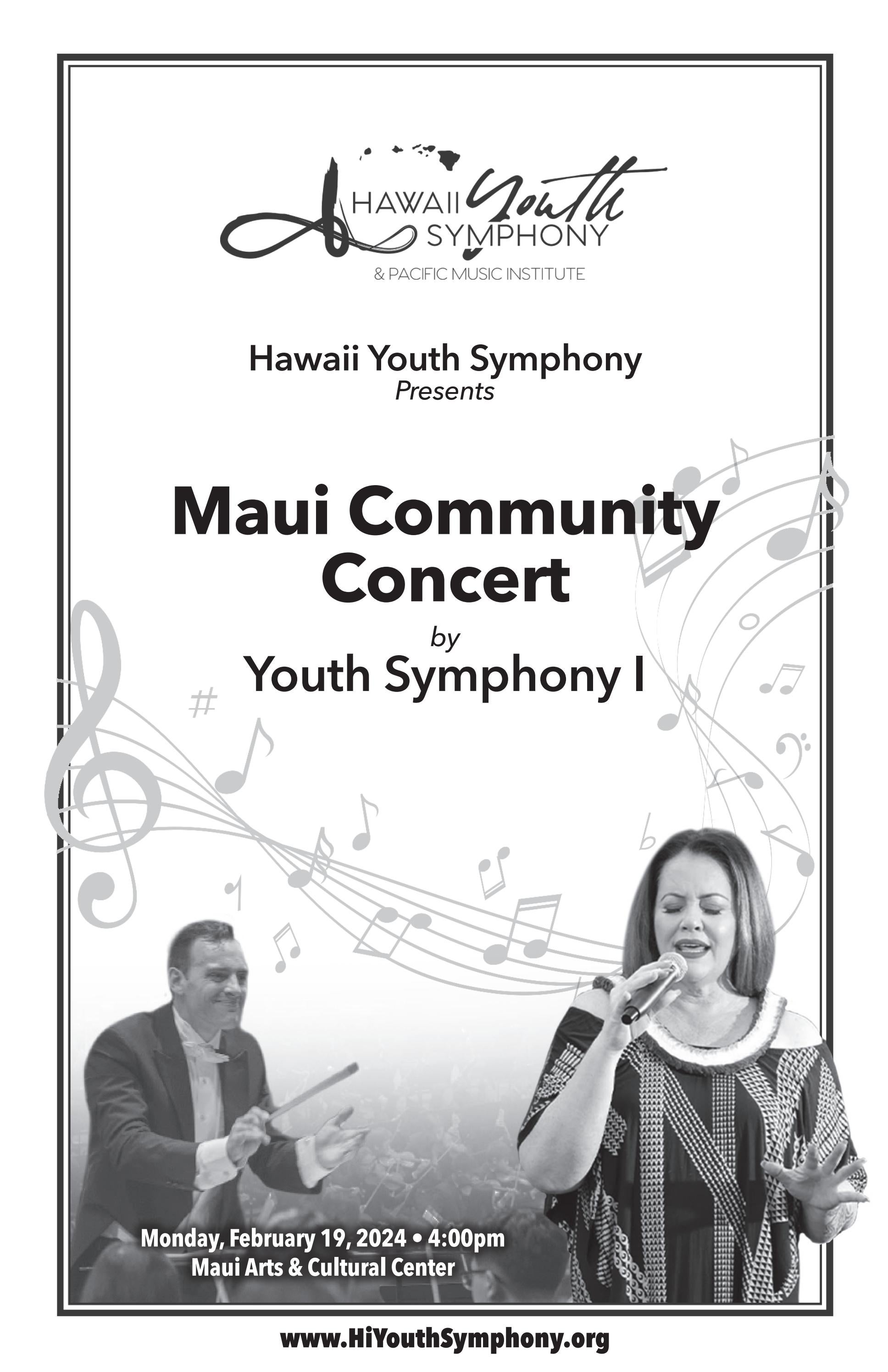 Maui Community Concert - Feb 2024 by Hawaii Youth Symphony - Issuu