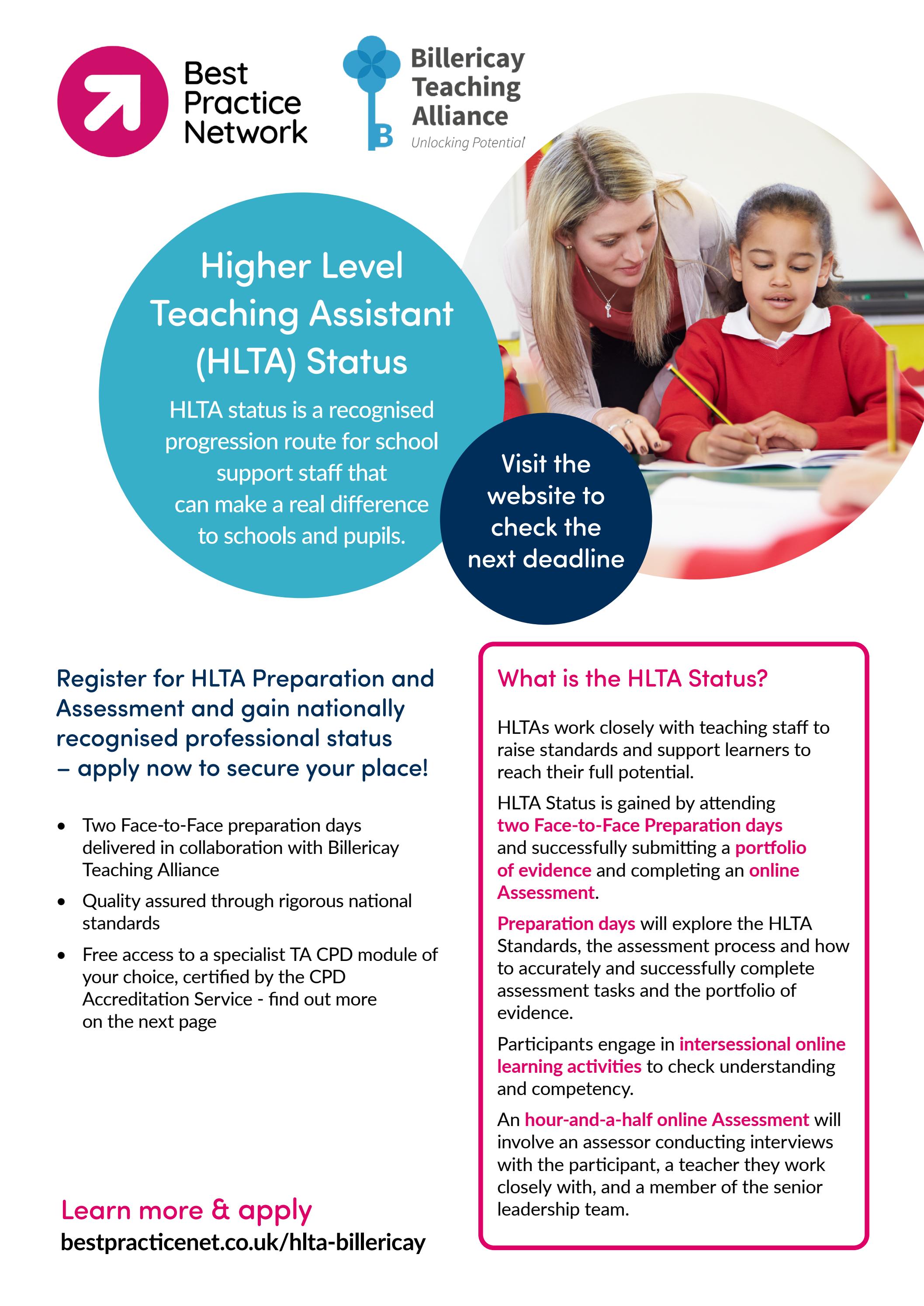 HLTA in collaboration with Billericay Teaching Alliance by Best ...