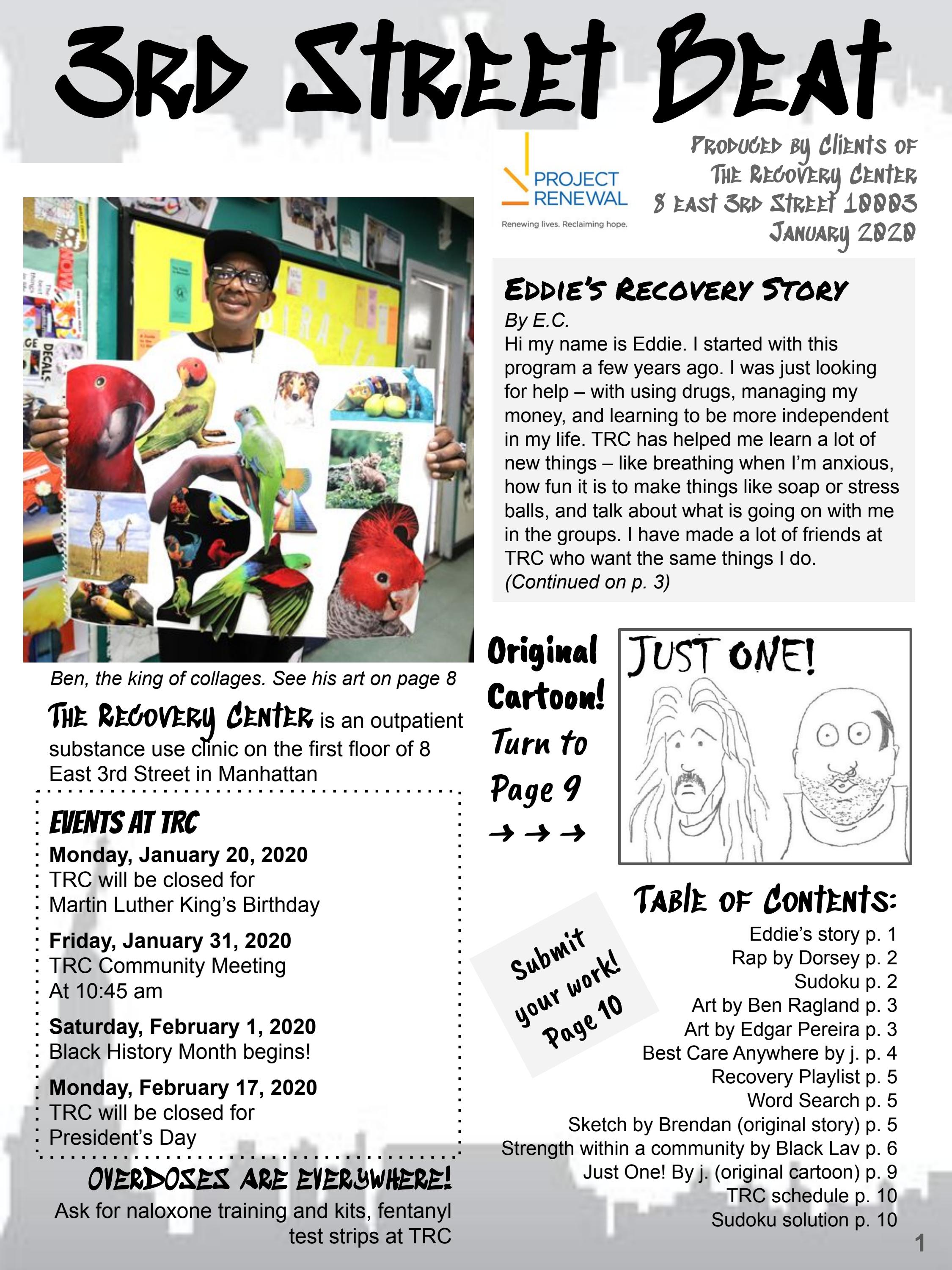 January 2020 Recovery Newsletter by Project Renewal - Issuu